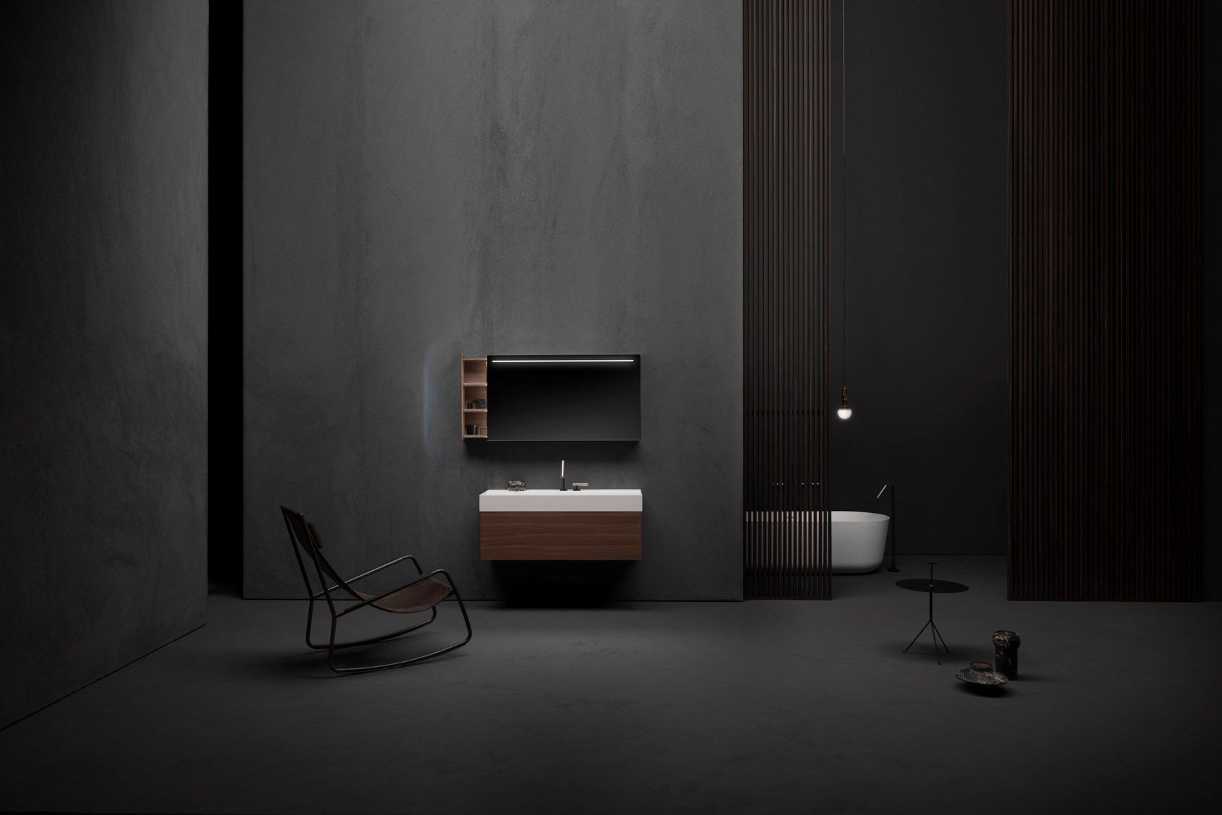 The Bathroom Becomes a Living Room: the Falper Mirror Cabinet