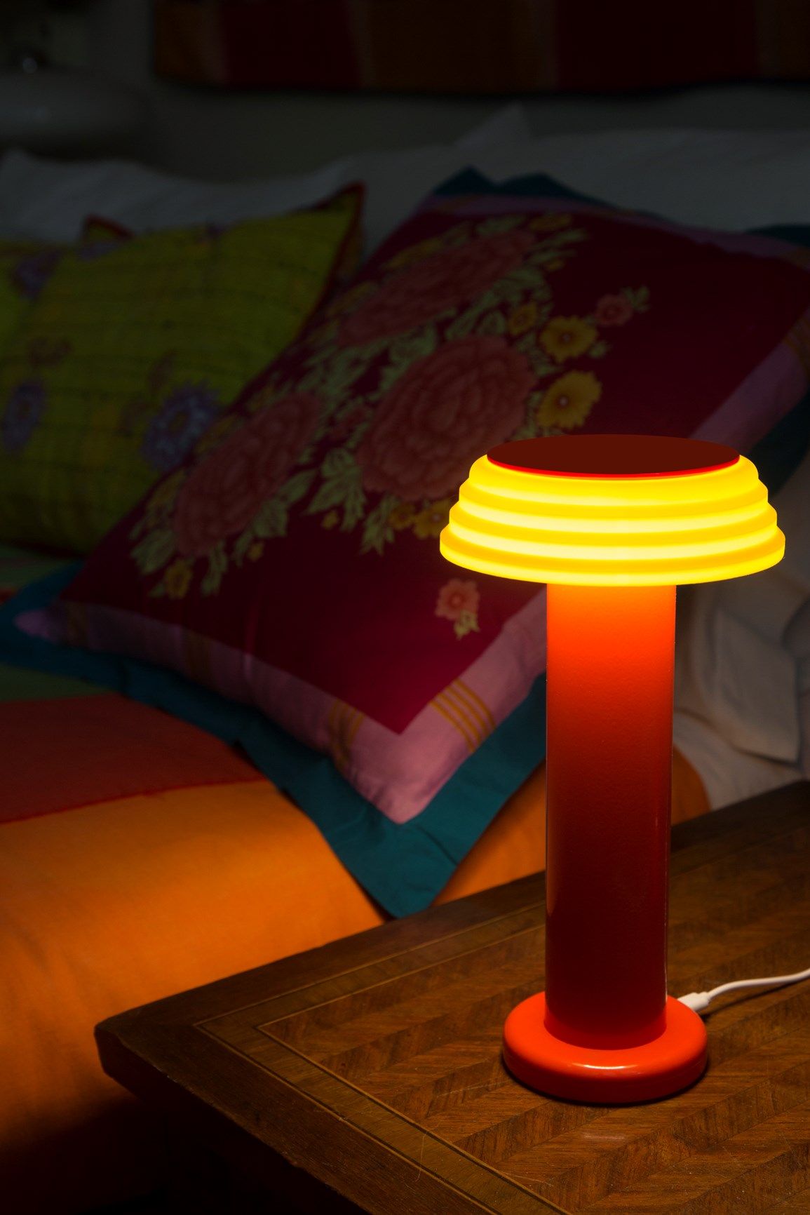 Shades silicone lamps by Sowden on show at Fuorisalone