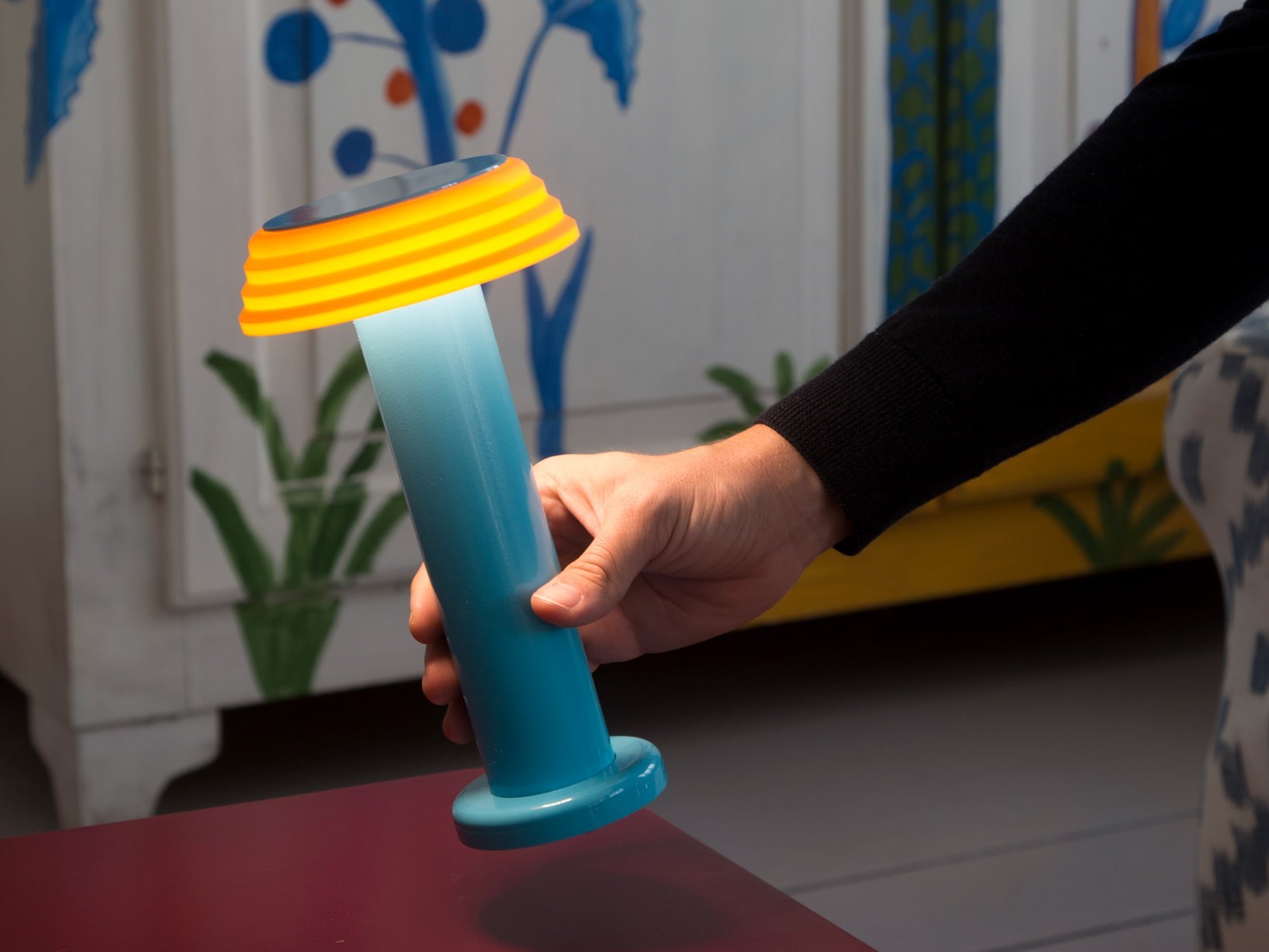 Shades silicone lamps by Sowden on show at Fuorisalone