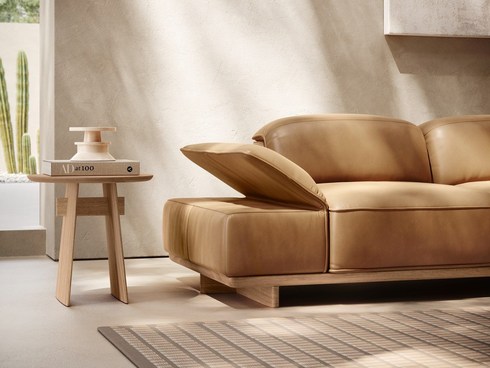 Natuzzi sofas and poufs at Fuorisalone 2022