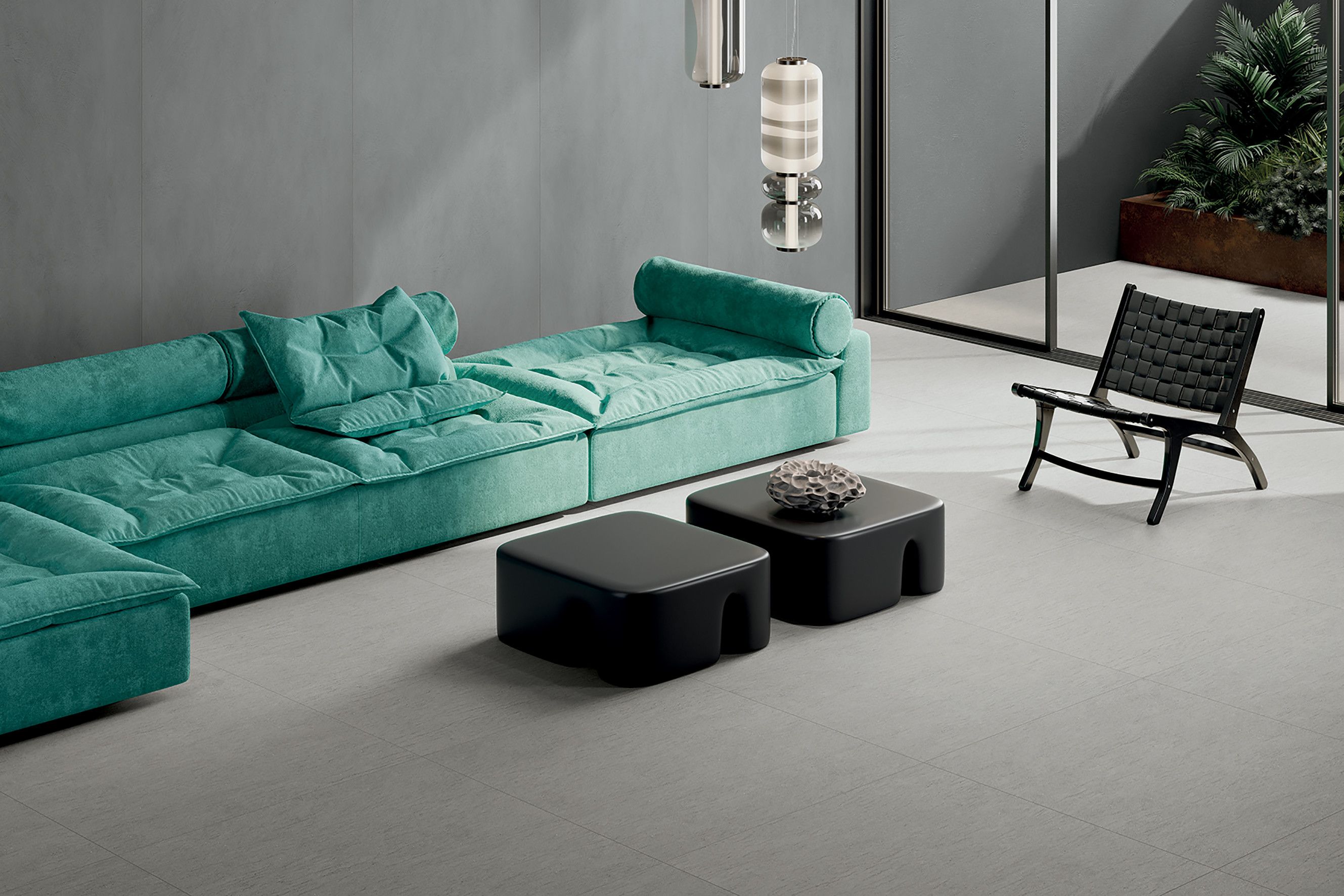 ABK ceramic surfaces designed by Paola Navone at Cersaie 2024