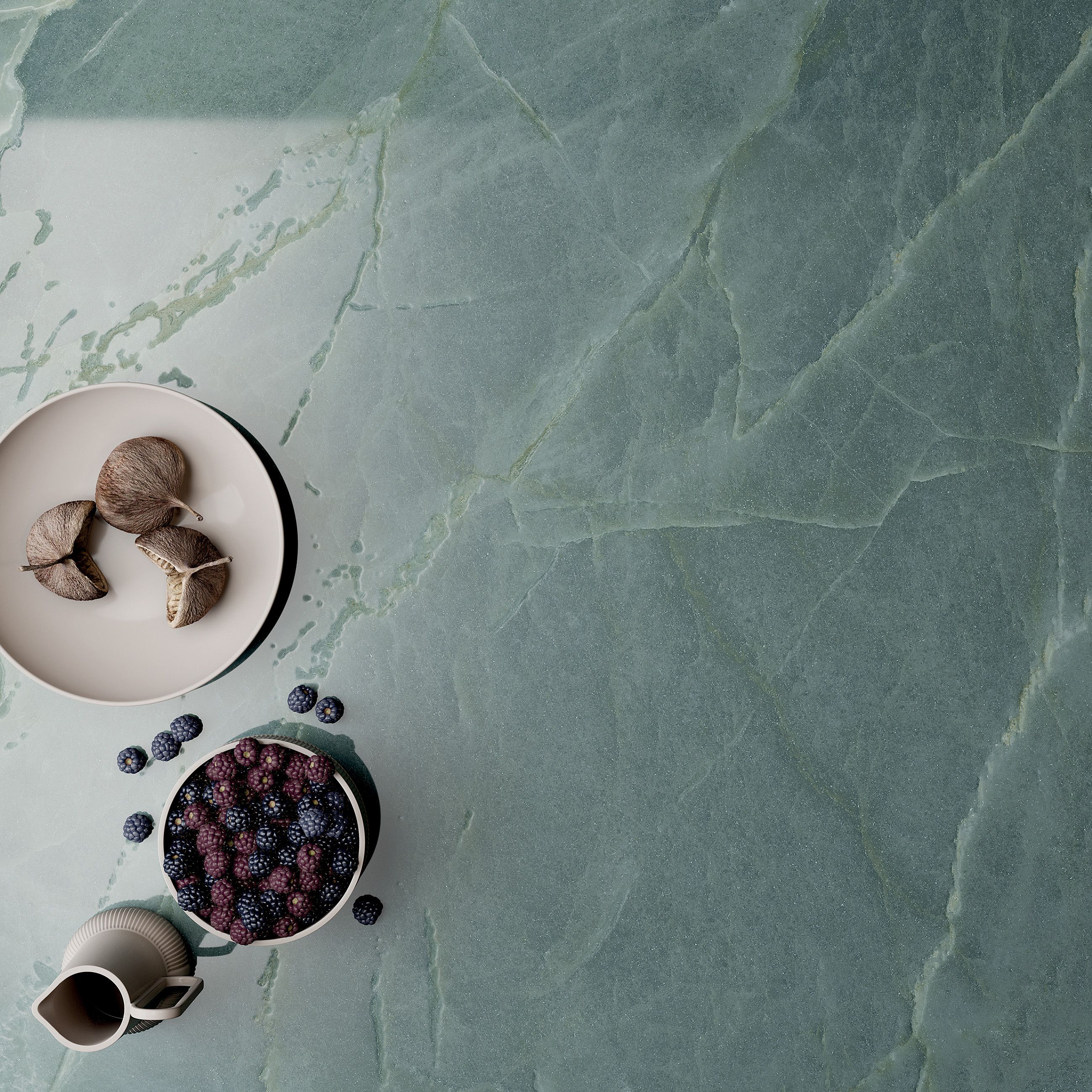 New version for SENSI marble-effect ceramic tile collection by ABK