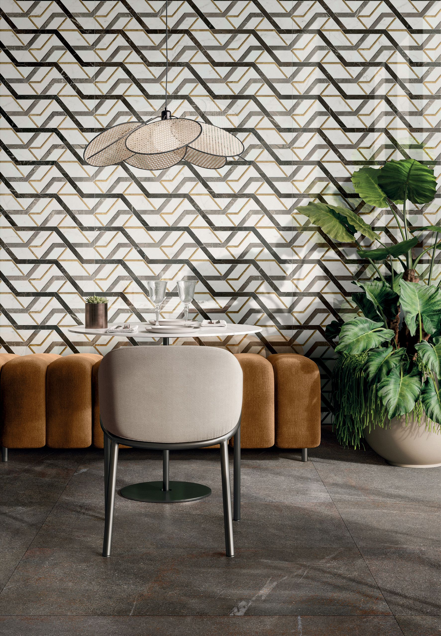 New version for SENSI marble-effect ceramic tile collection by ABK