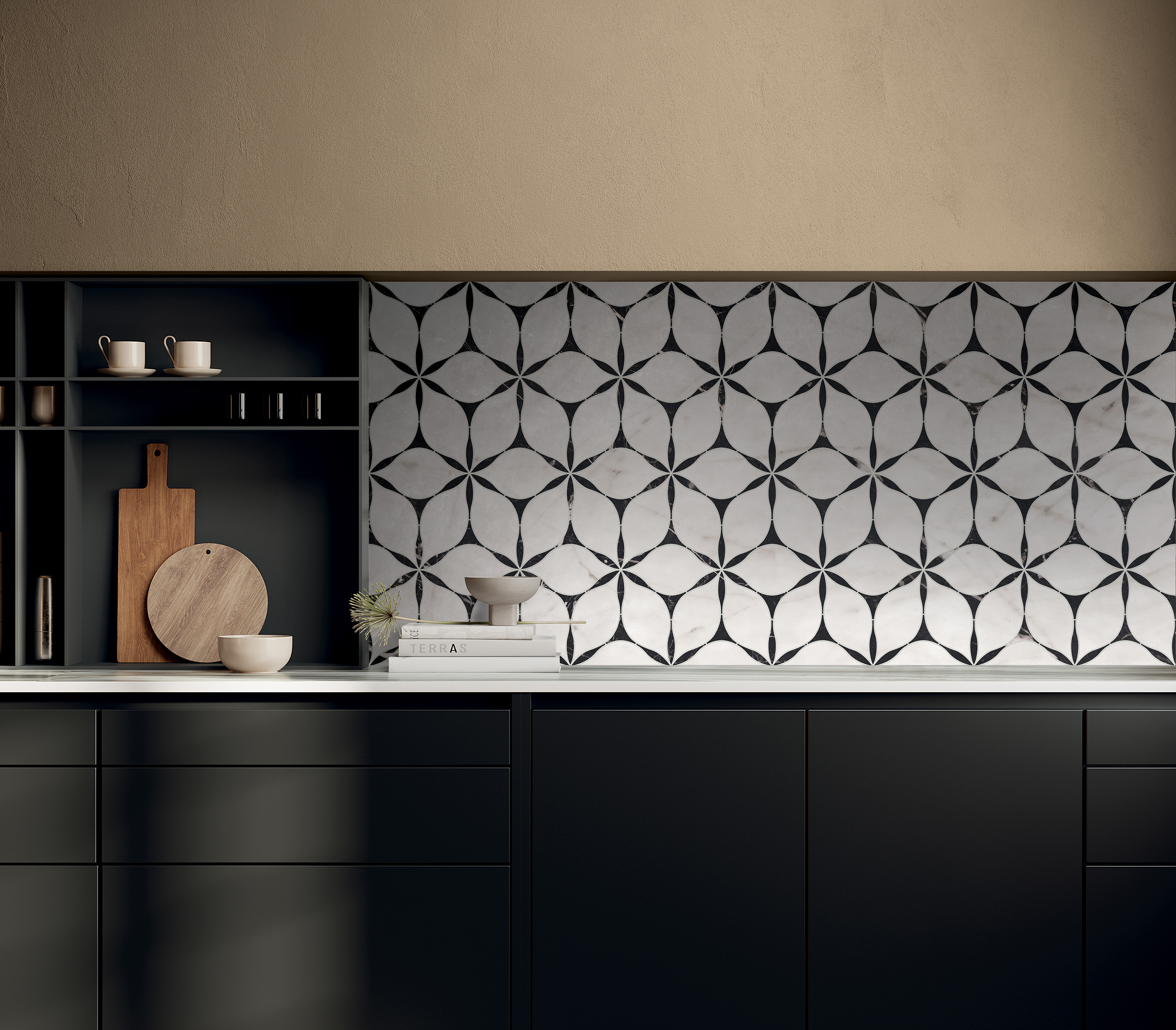 New version for SENSI marble-effect ceramic tile collection by ABK