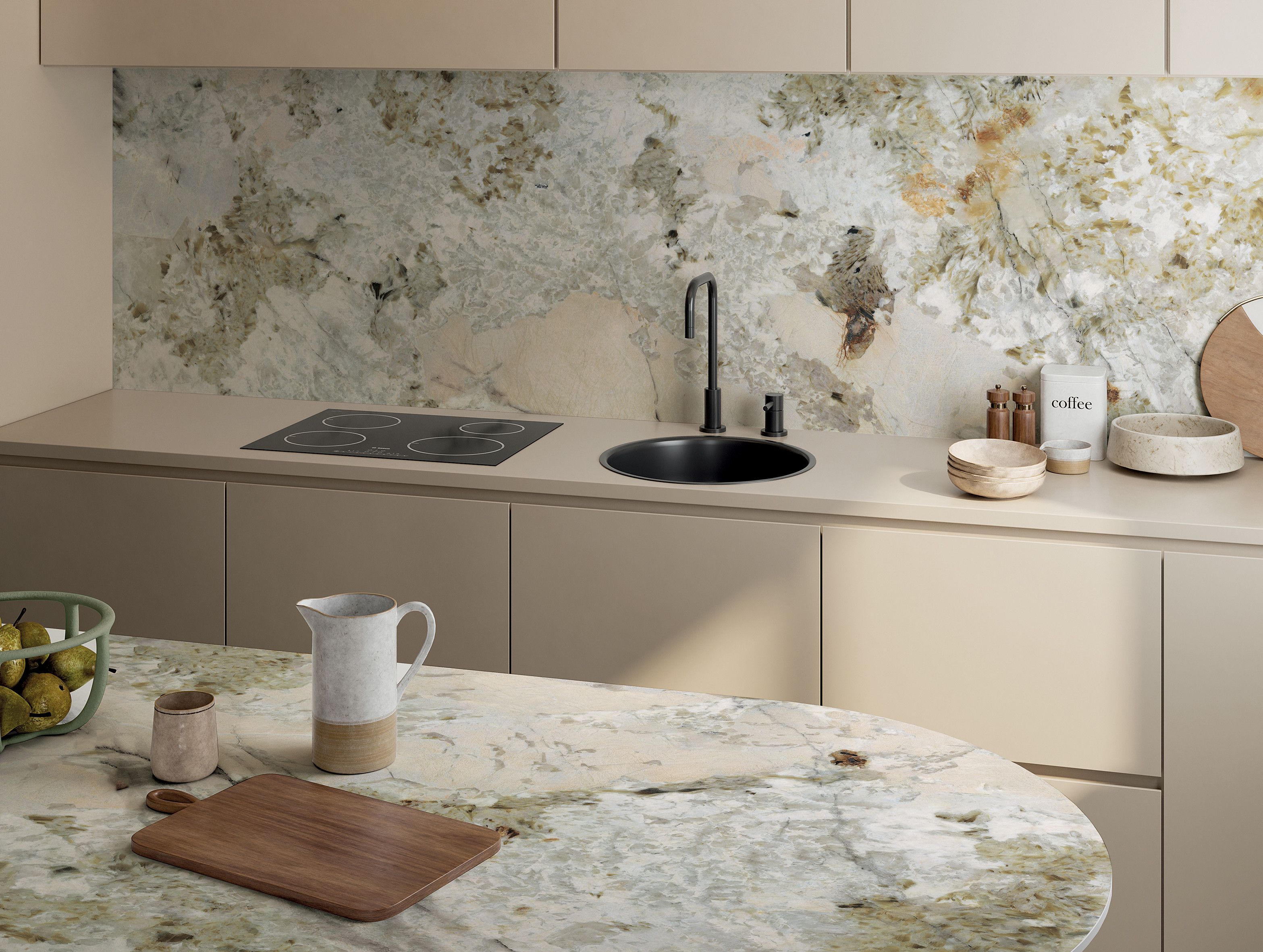 New version for SENSI marble-effect ceramic tile collection by ABK