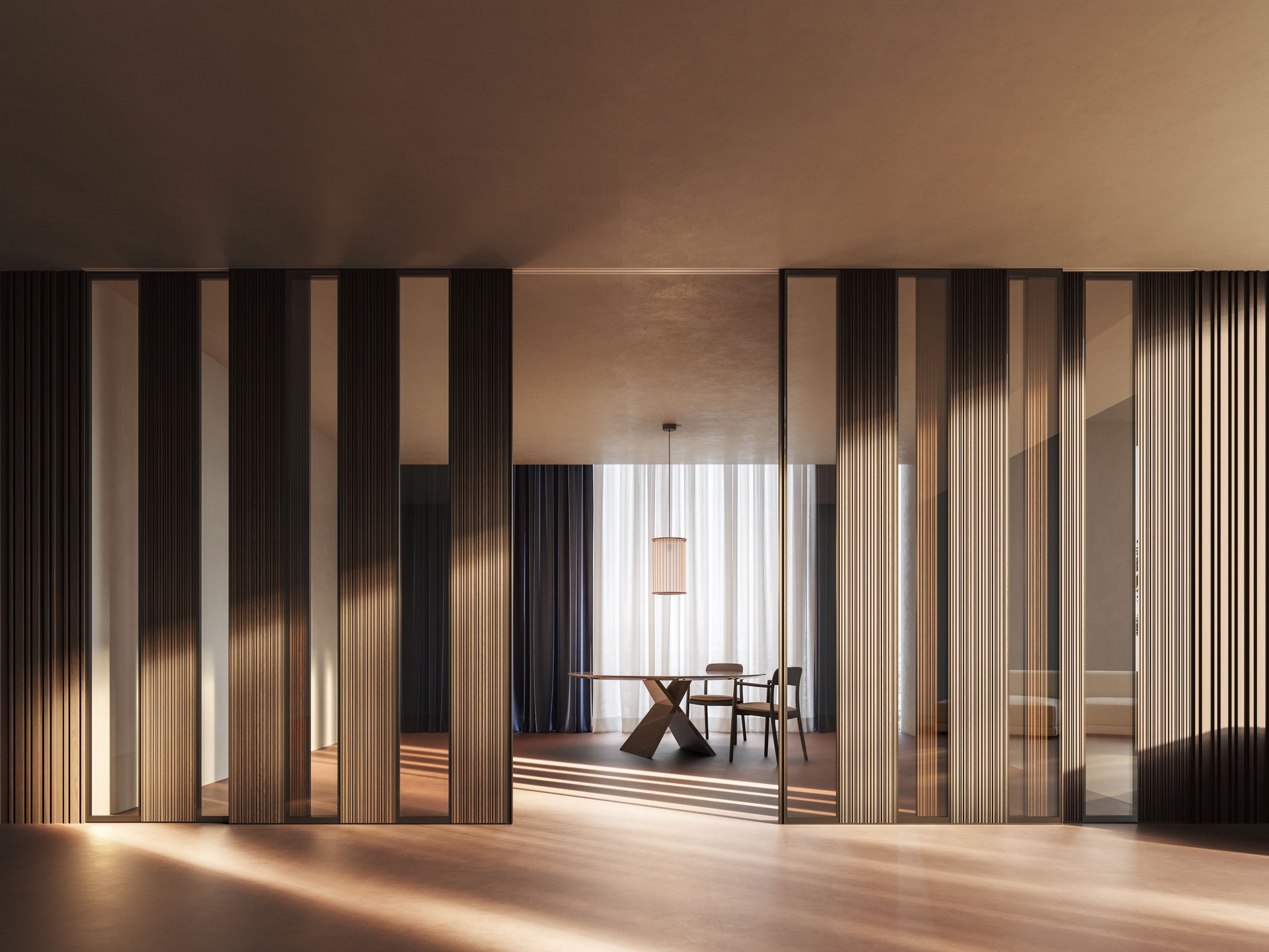 ADL glass partitions to divide and connect spaces