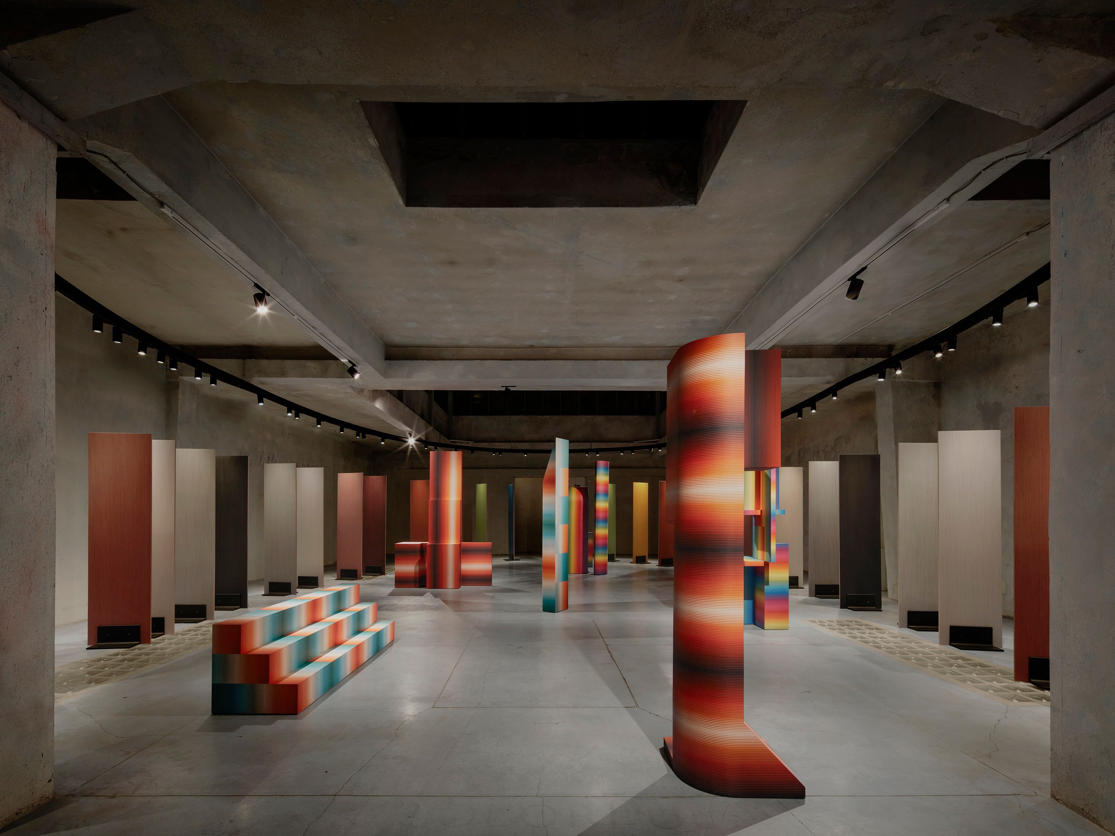 The exhibition dedicated to the new Alpi woods designed by Konstantin Grcic