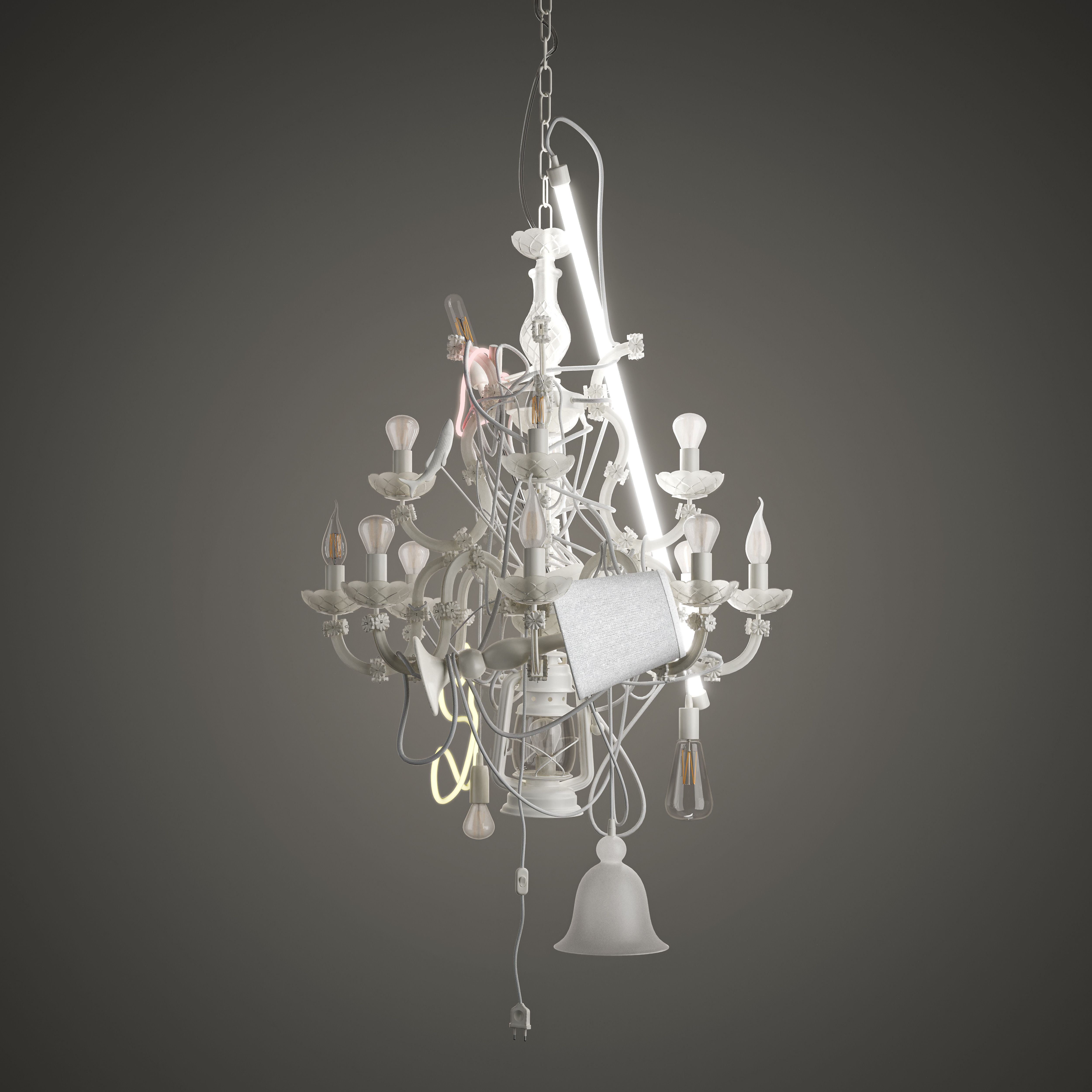 The new Beautiful Mess chandelier designed by Marcantonio for Karman