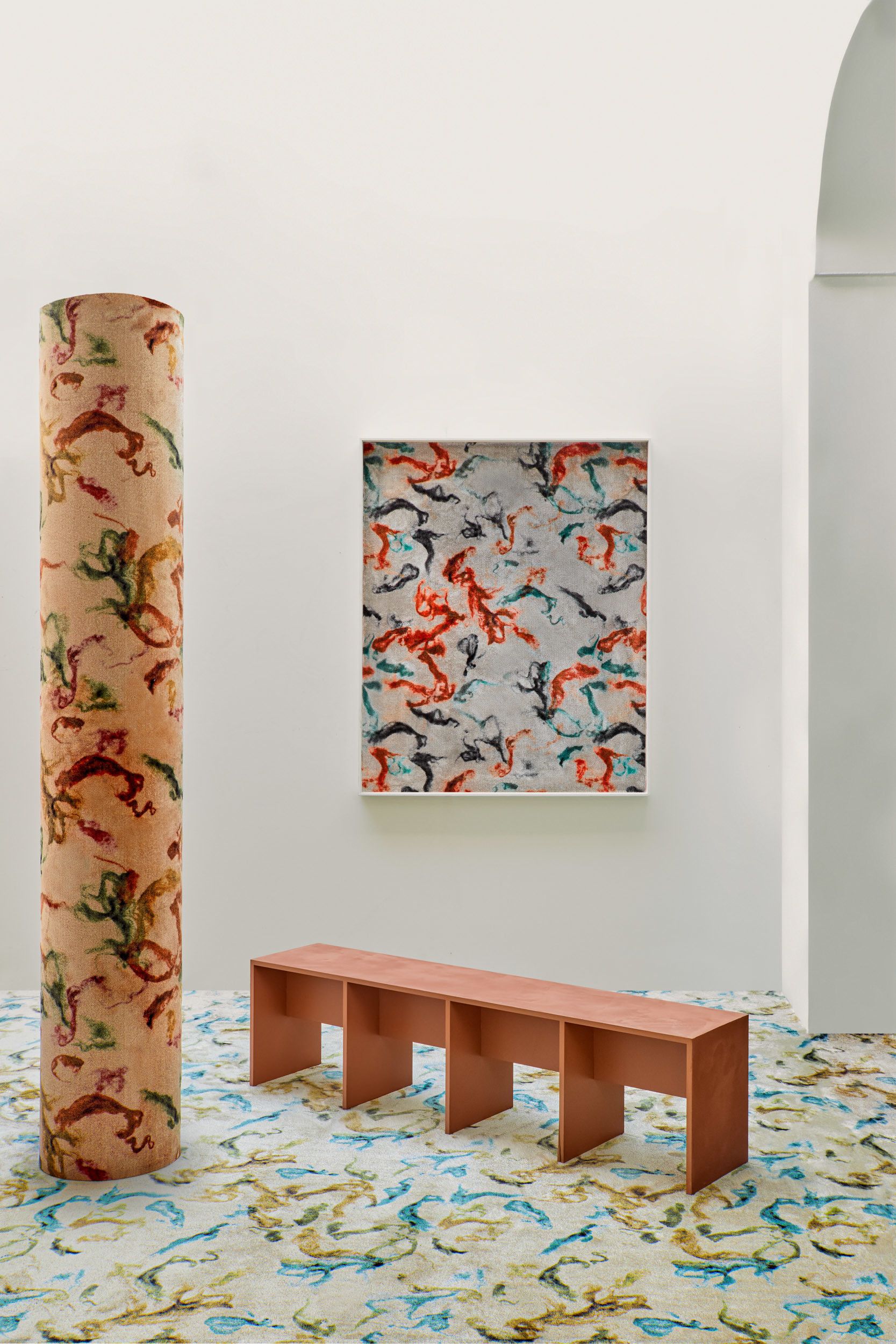 Marwoolus Carpet, new Besana printed carpet at Milano Design Week 2023