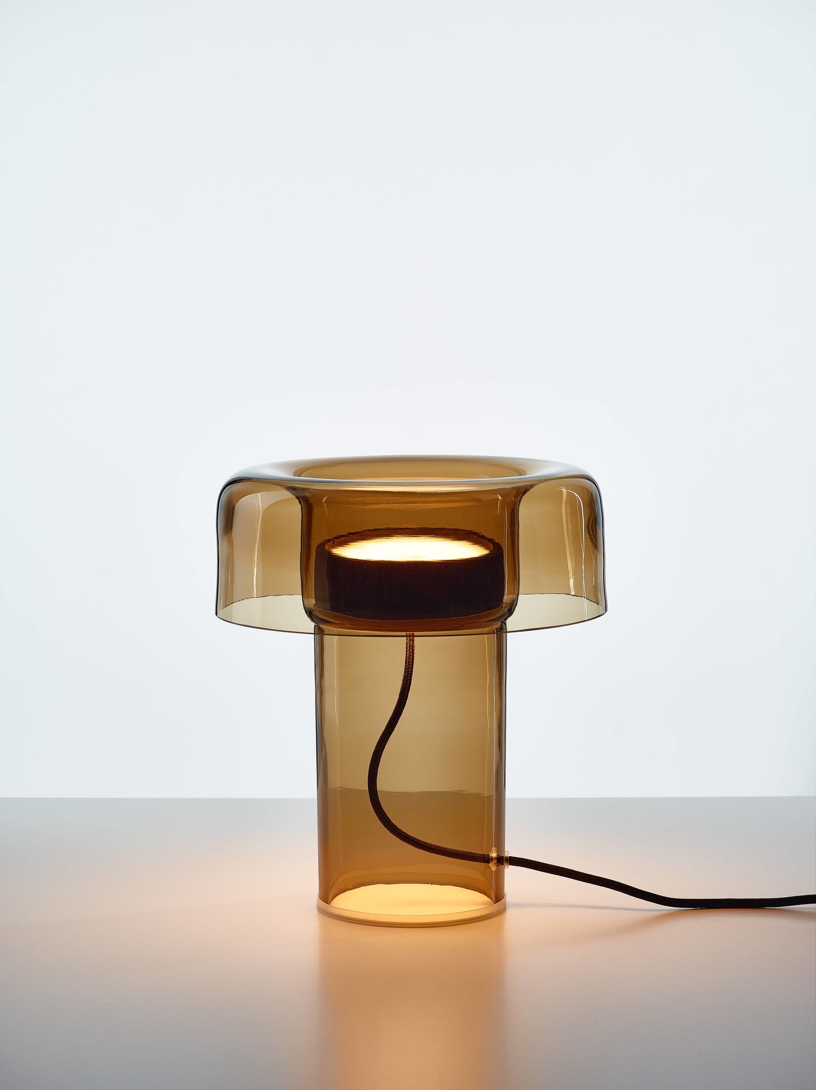 The handblown Spectra table lamp designed by Lucie Koldova for Brokis