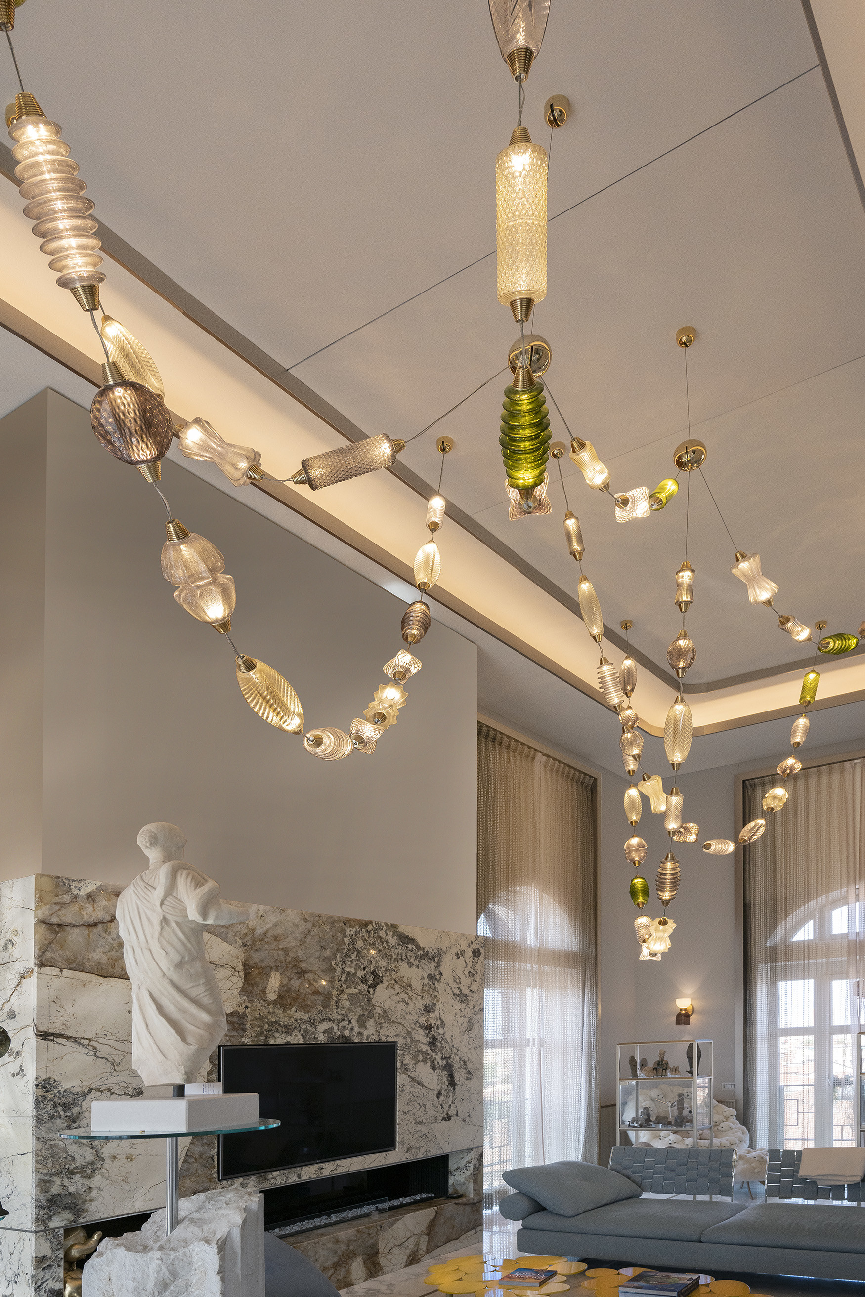 ITALAMP eclectic lamps for a new private residence by Studio Marco Piva