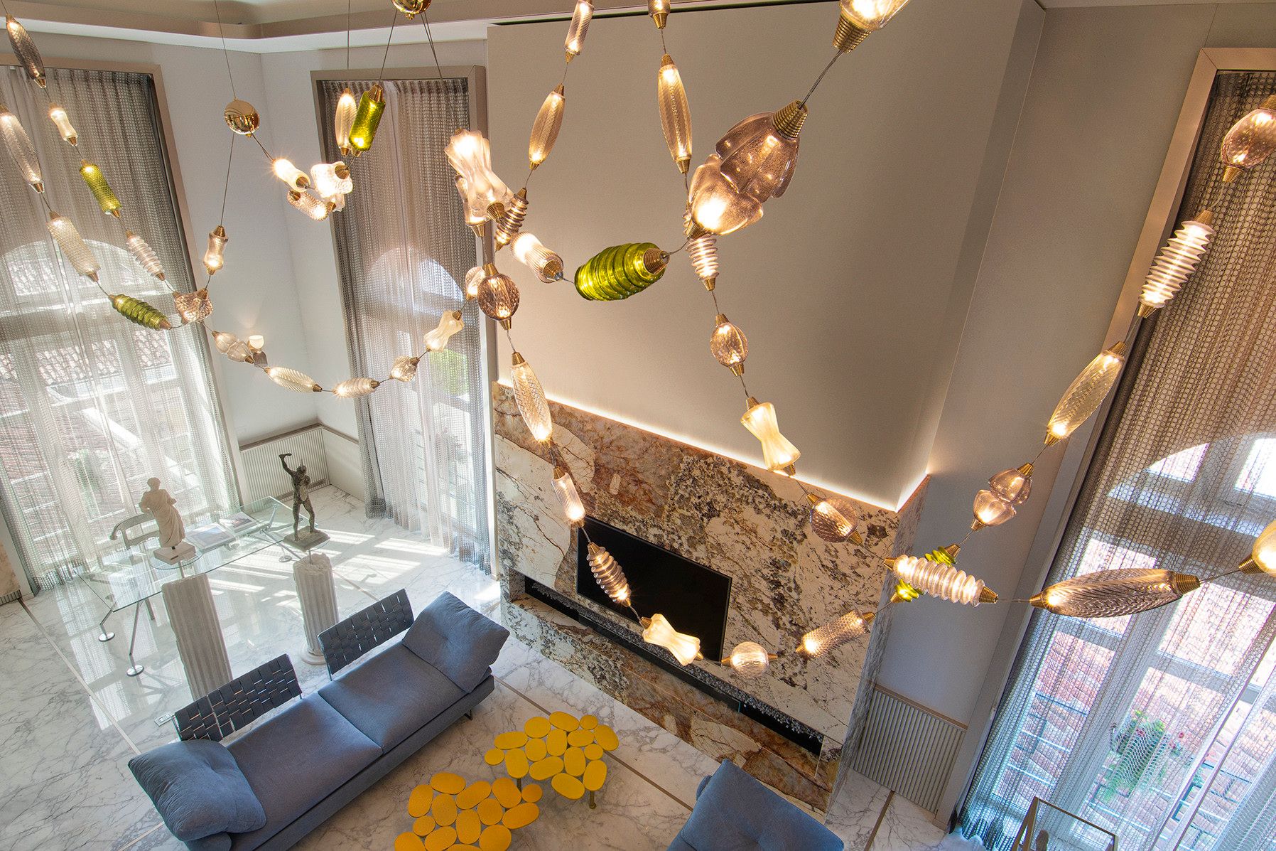 ITALAMP eclectic lamps for a new private residence by Studio Marco Piva