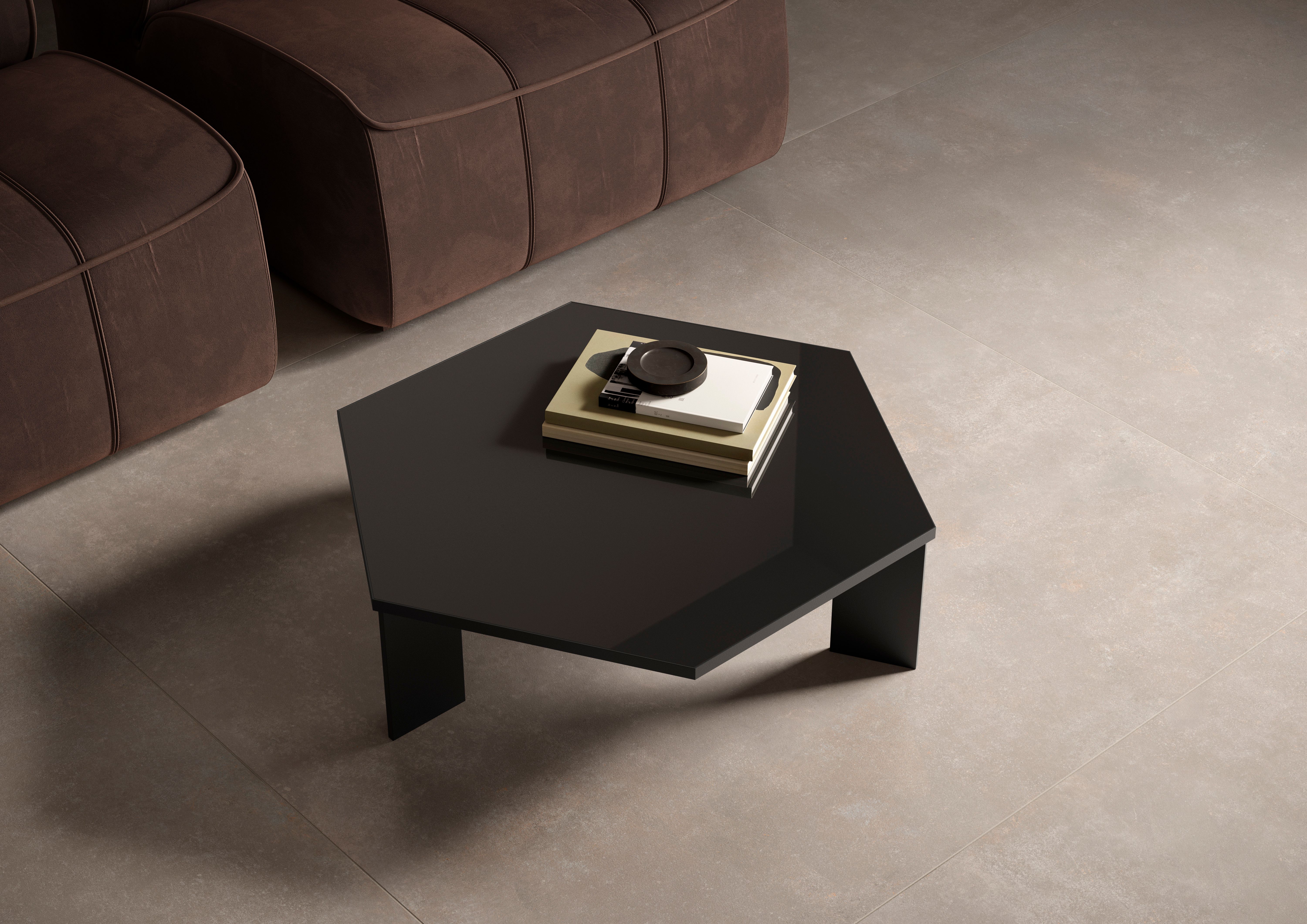 Indoor and outdoor tables in Casalgrande Padana porcelain stoneware