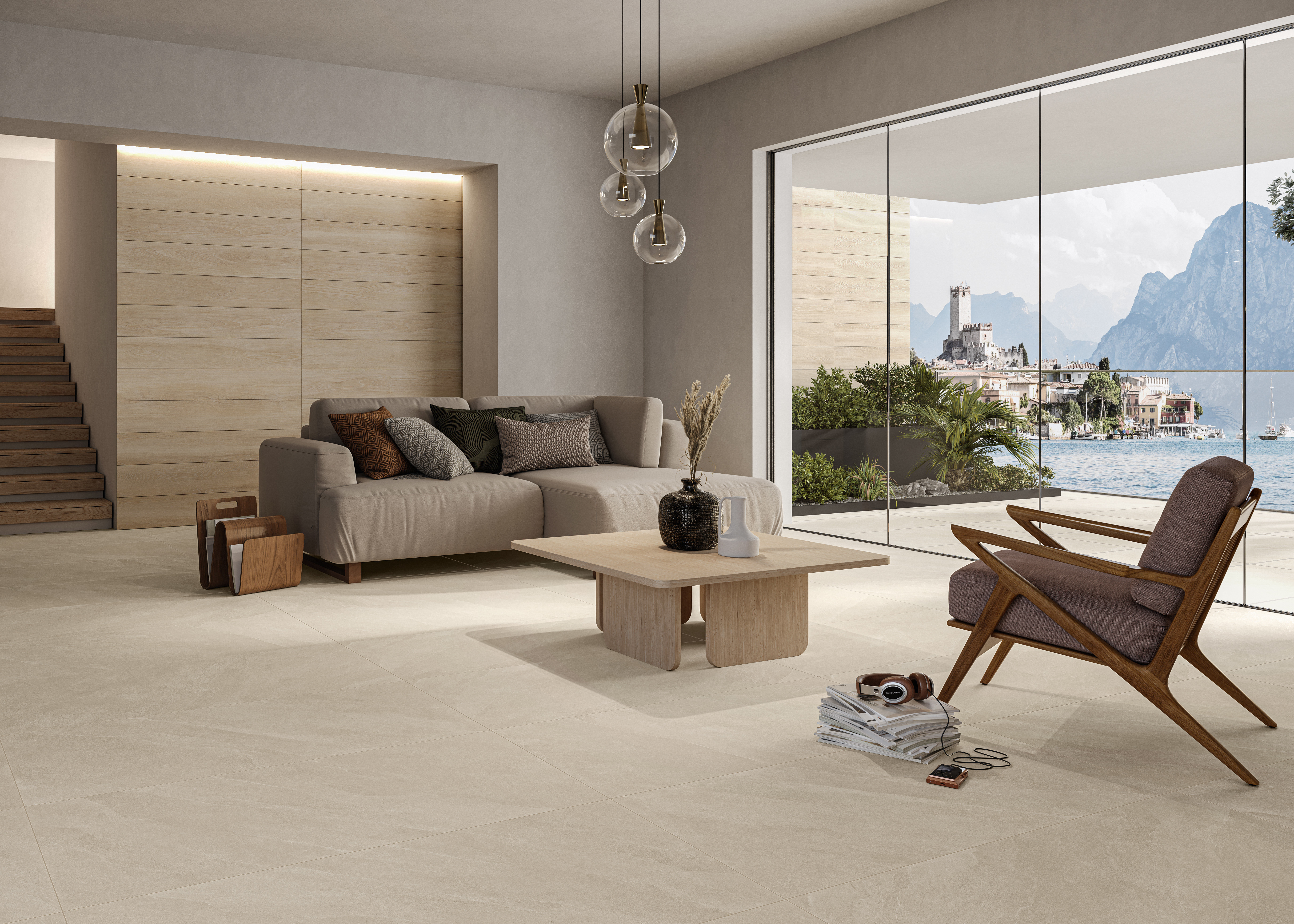 Stone-effect for the Casalgrande Padana Era tiles