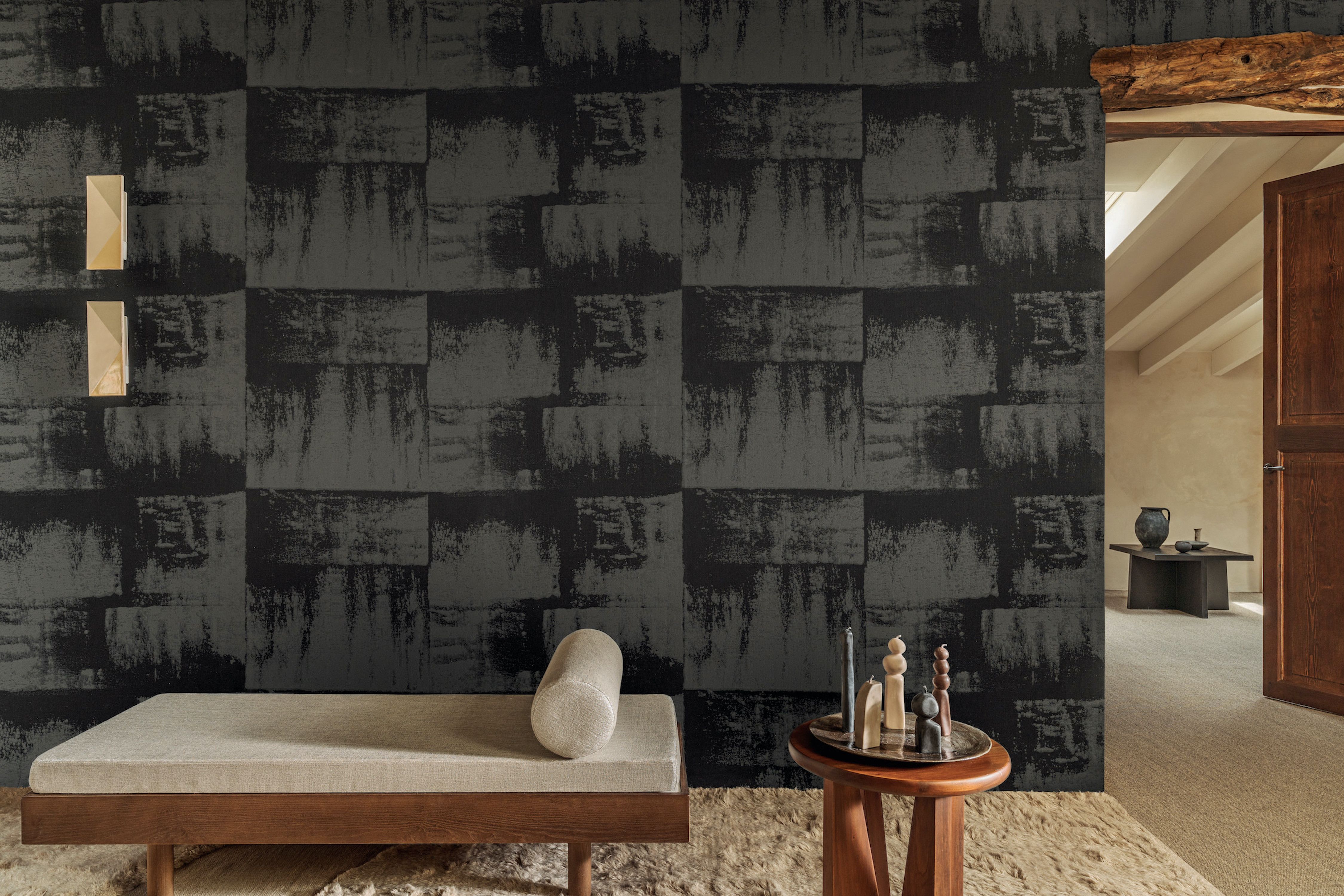 Élitis Handcrafted fabrics in the Japandi style