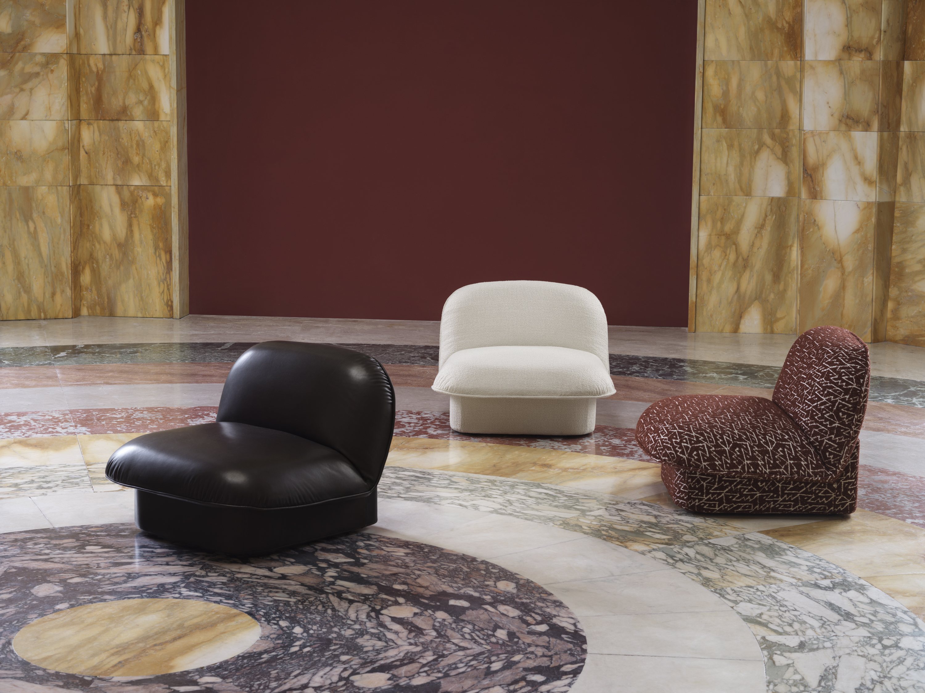 Clara, Frigerio lounge chair designed by Federica Biasi