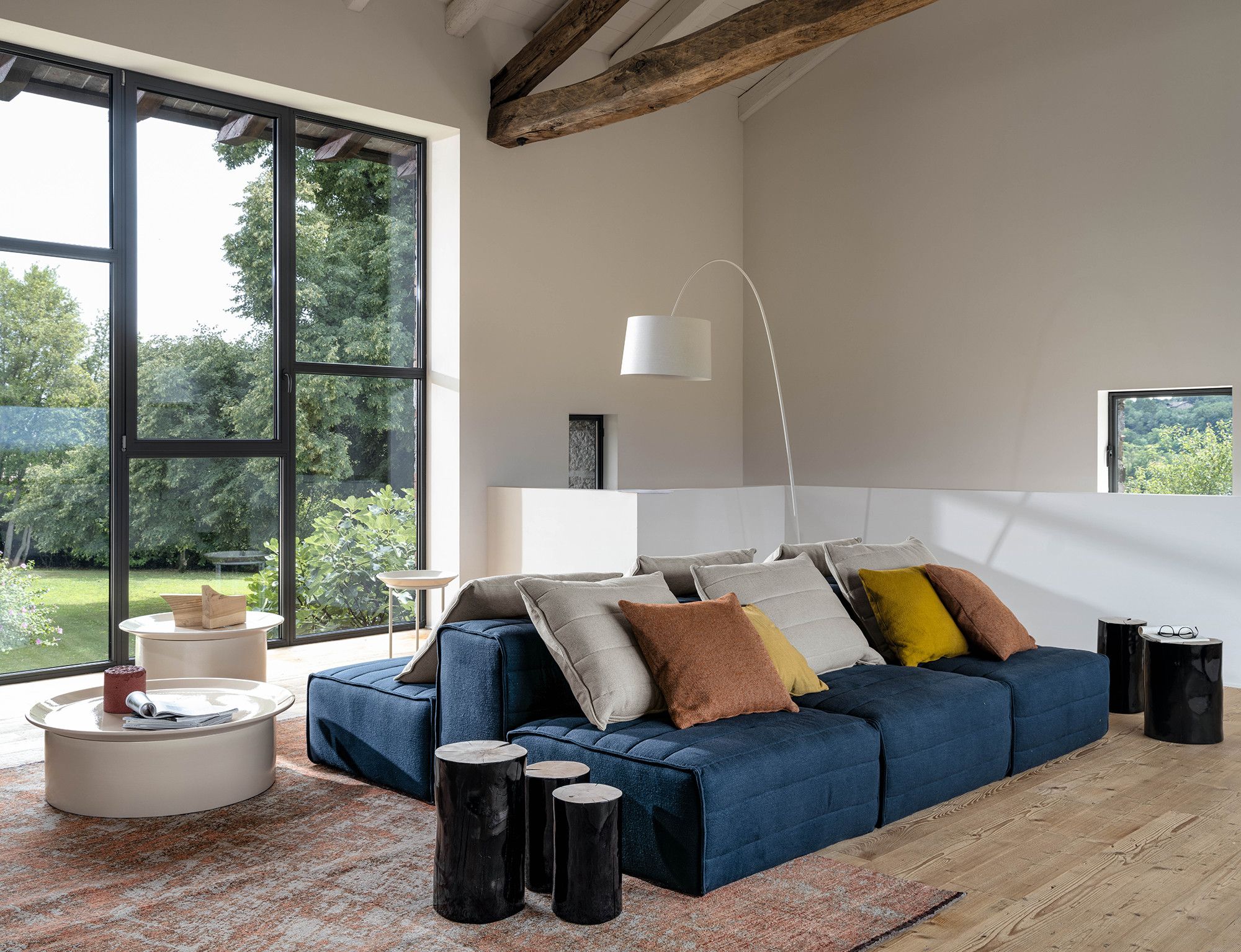 The Samet modular sofas designed by Federica Biasi for Gervasoni