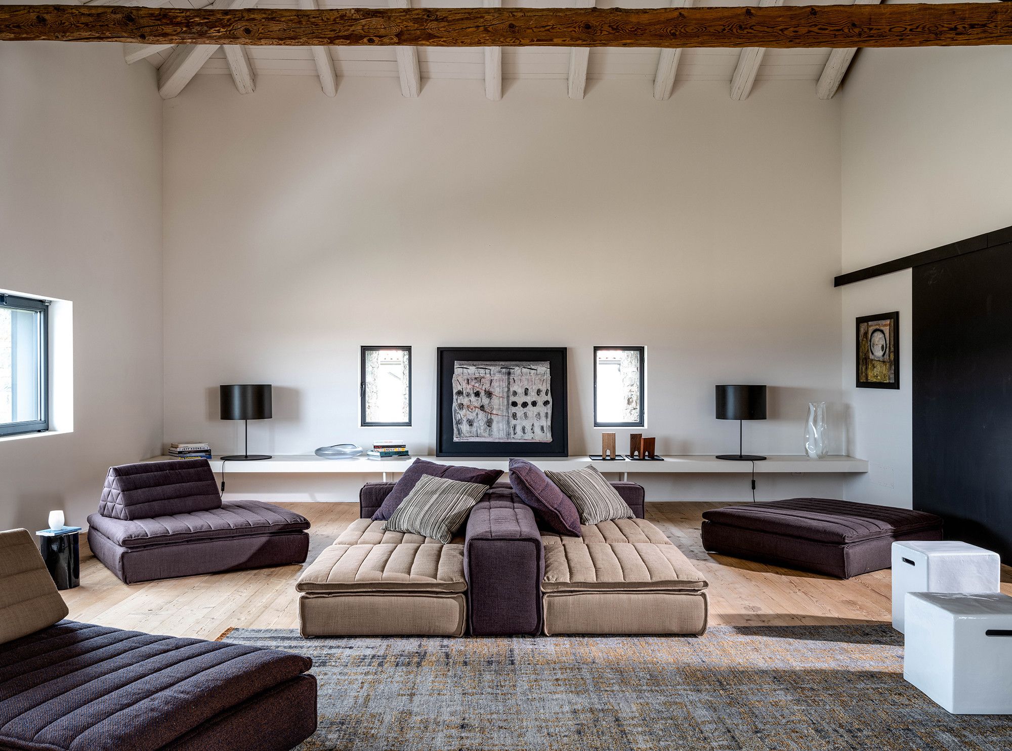 The Samet modular sofas designed by Federica Biasi for Gervasoni