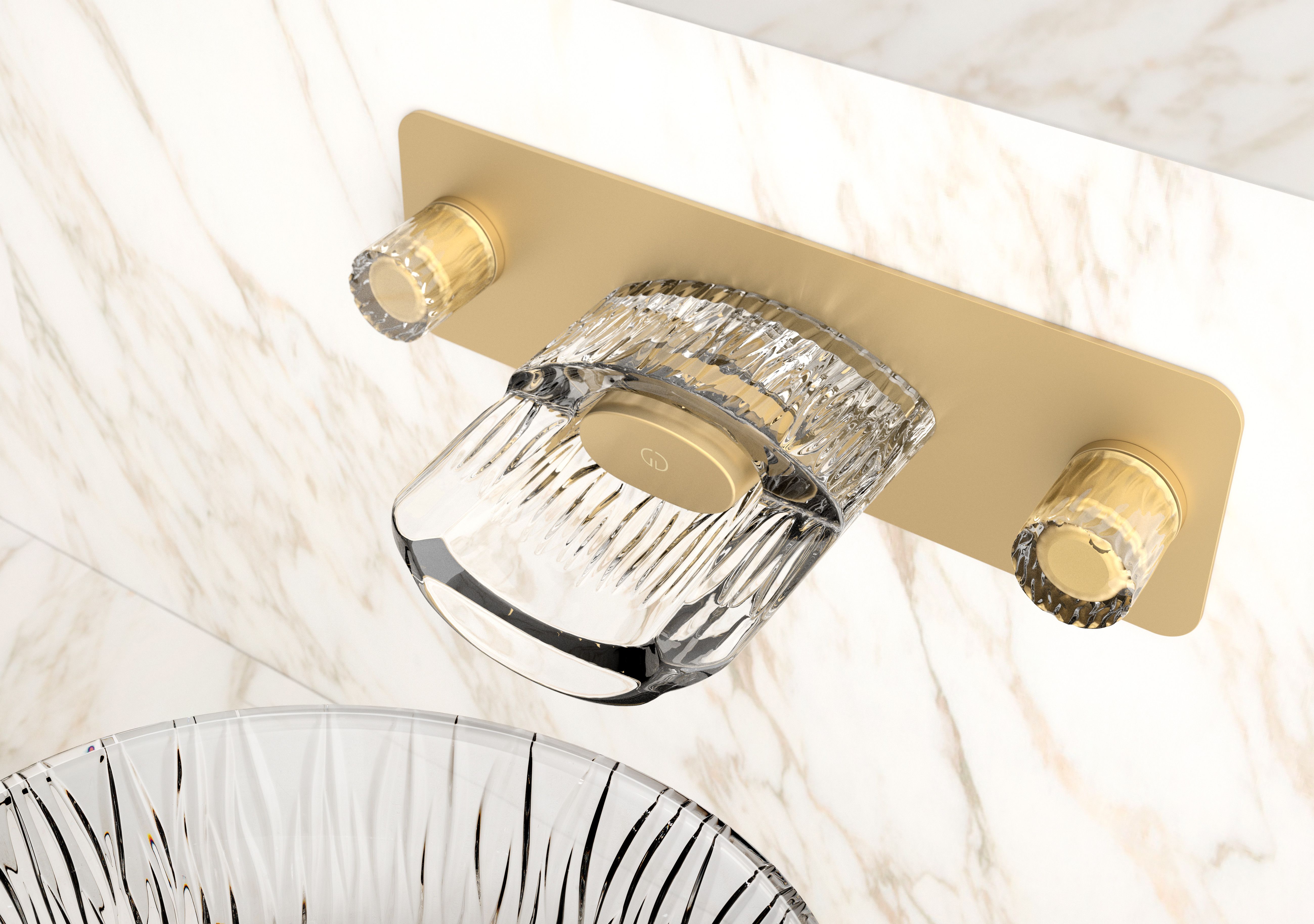 The first collection of Glass Design crystal taps