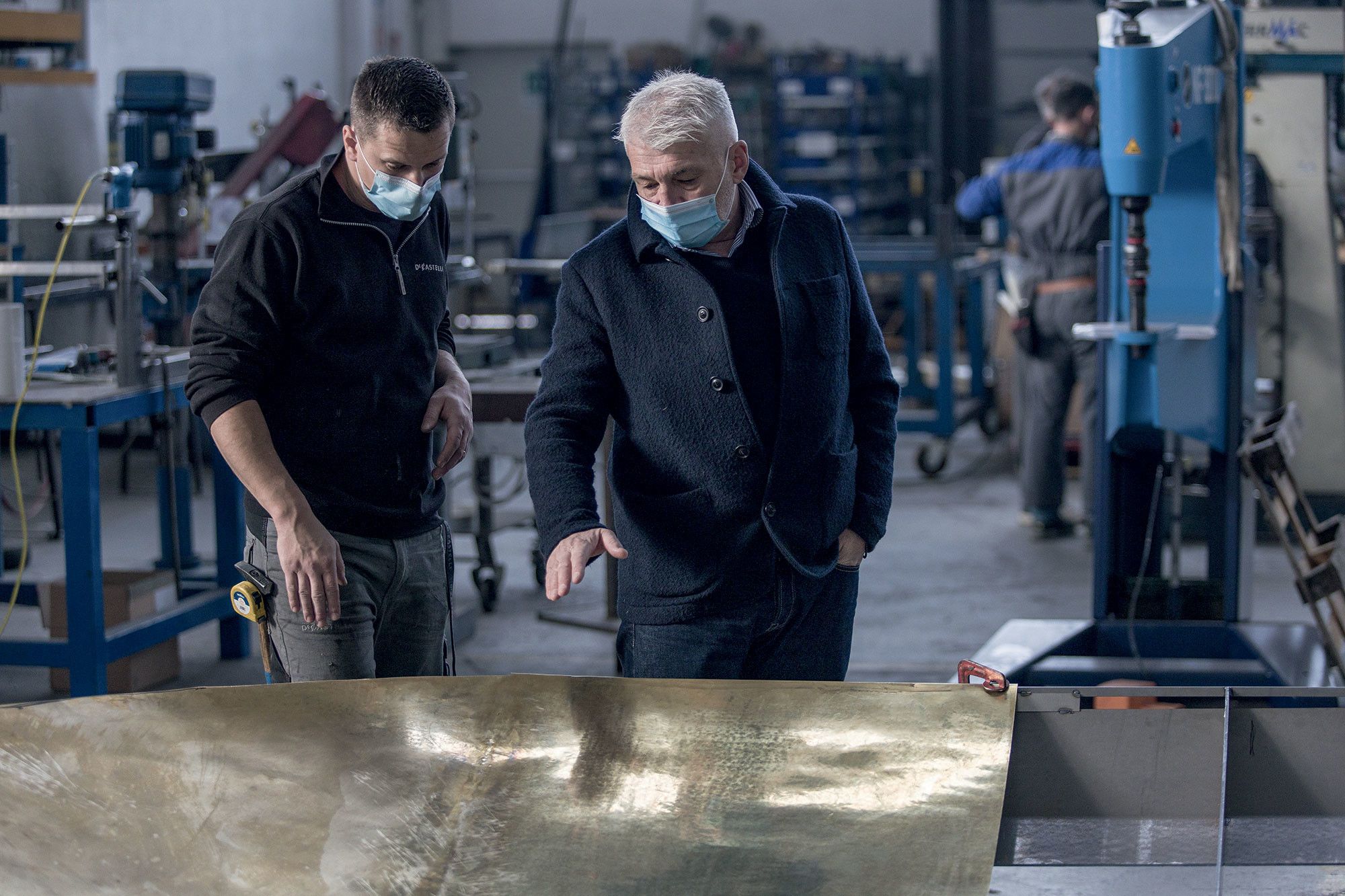 De Castelli metal for the Biomorphic furniture collection