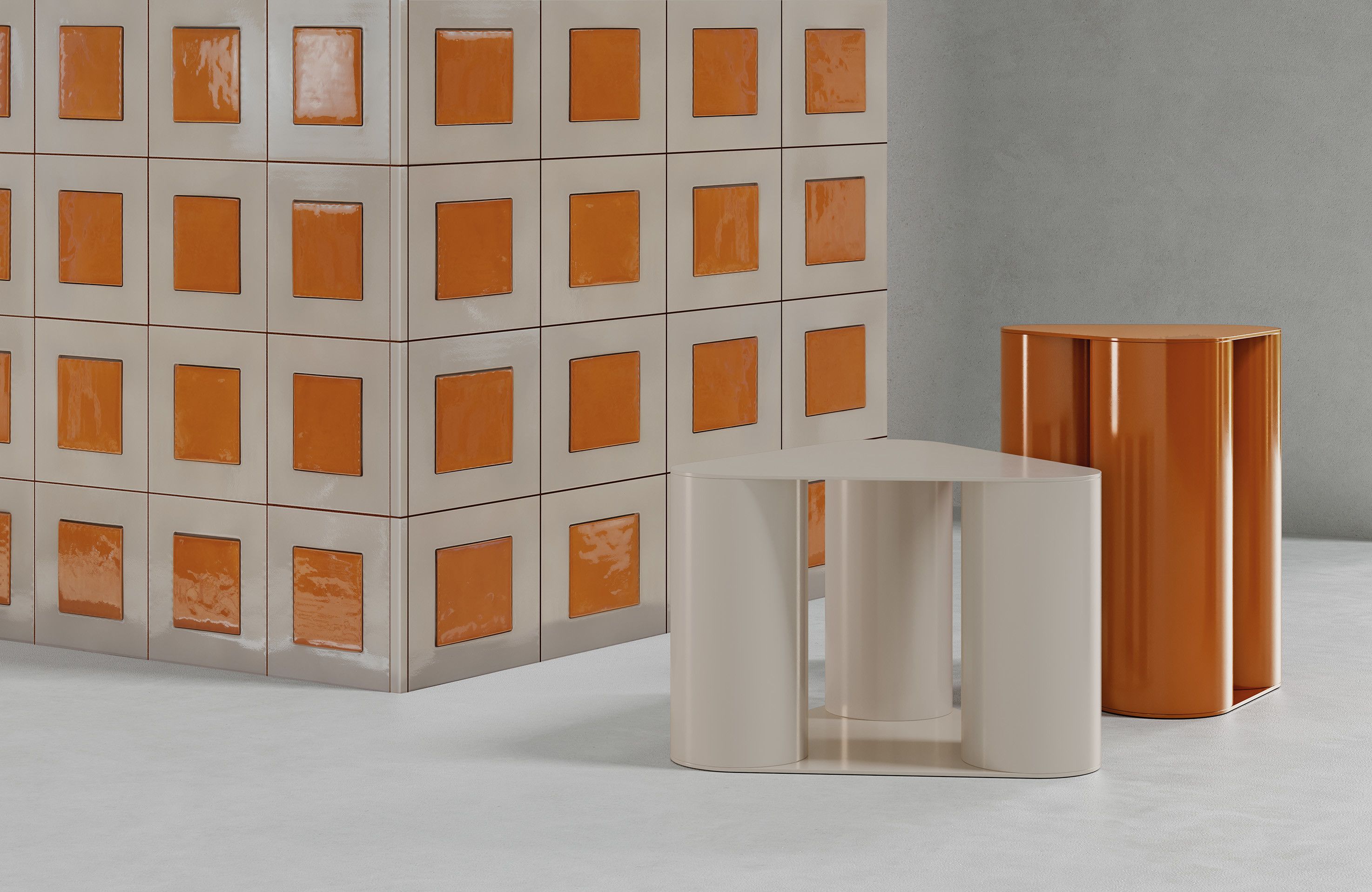 IN & OUT, the modular ceramic wall tile collection by Harmony