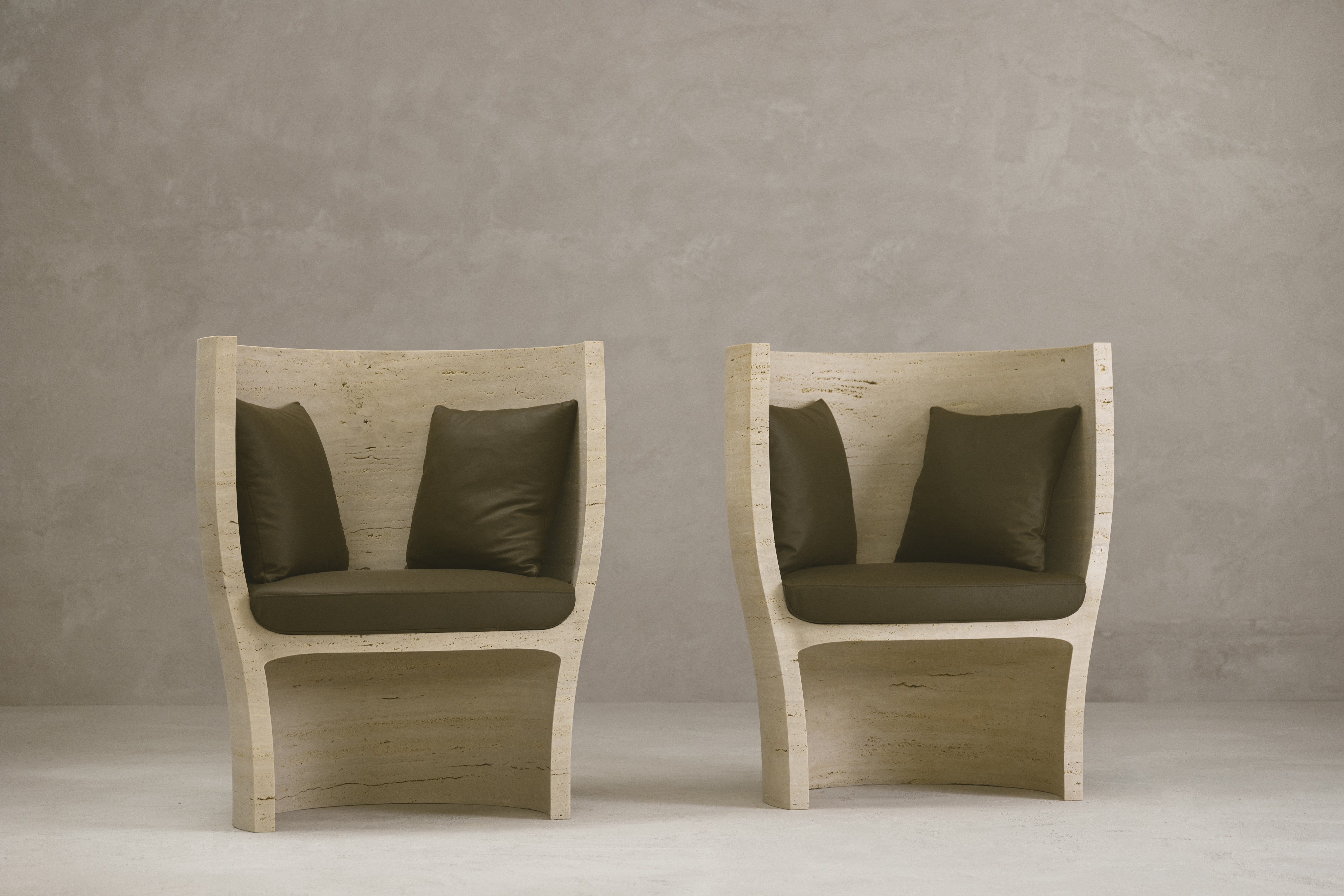The Holly marble seat designed by Christophe Pillet for Kreoo