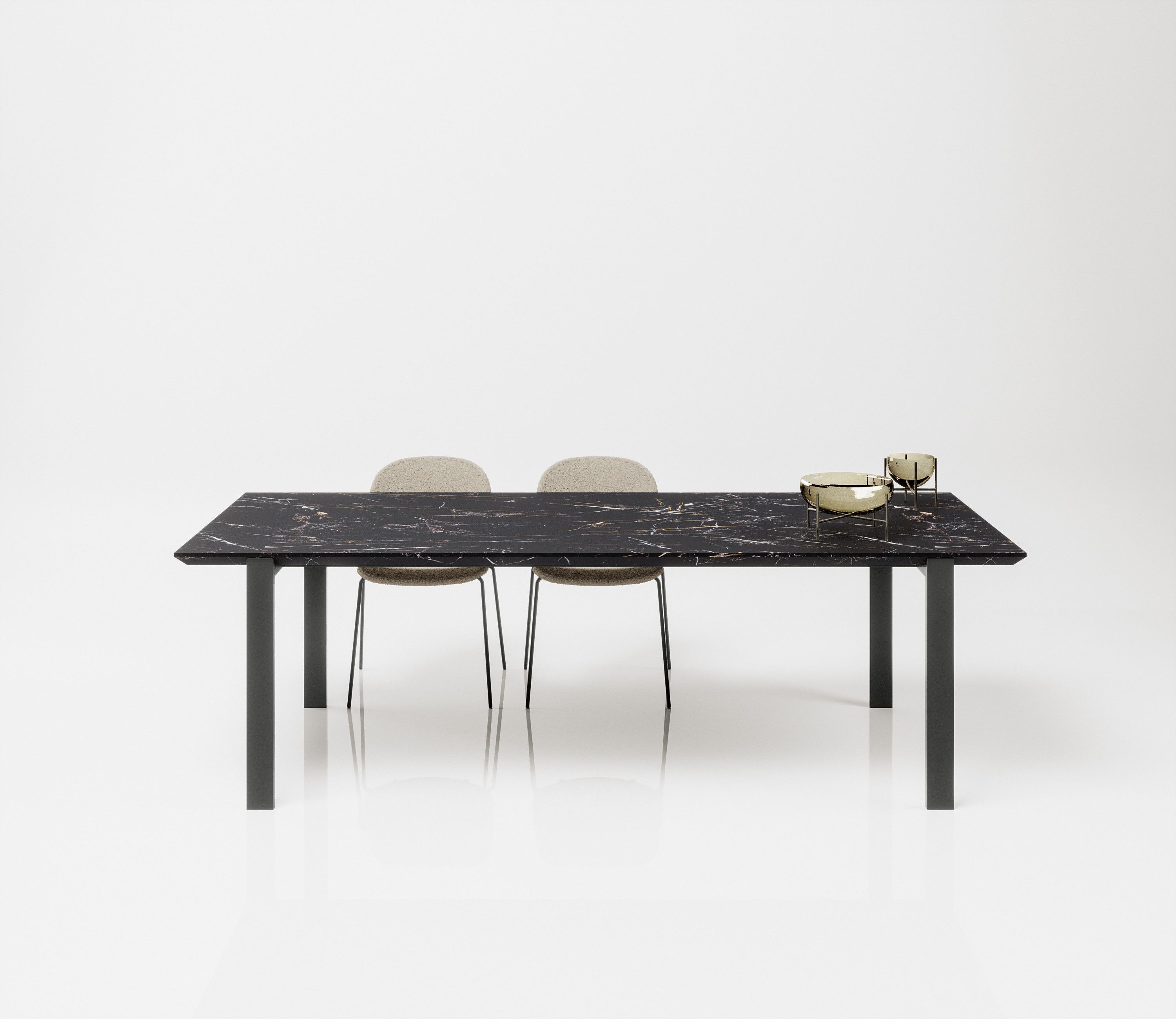 LINE-UP tables and LINE coffee tables by Matrix International designed ...