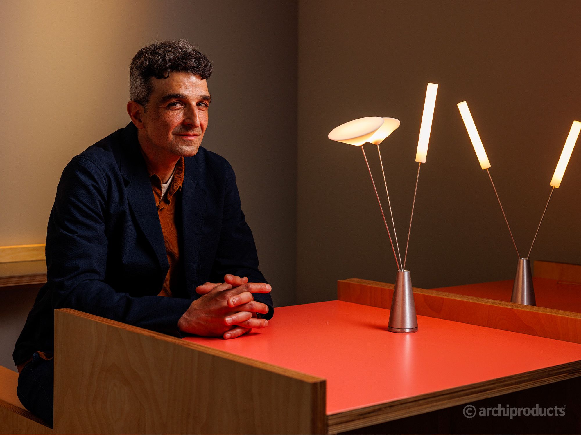 Luceplan table lamp designed by Umut Yamac at Euroluce 2025