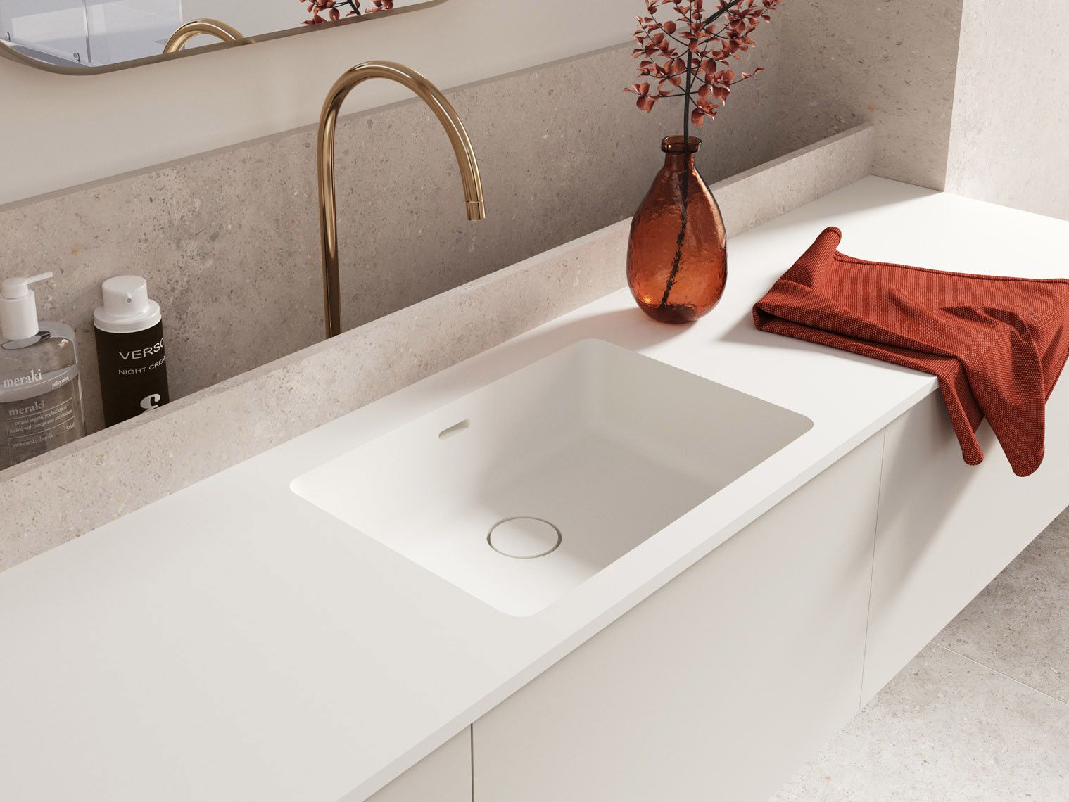 The new HIMACS Solid Surface undermounted basins