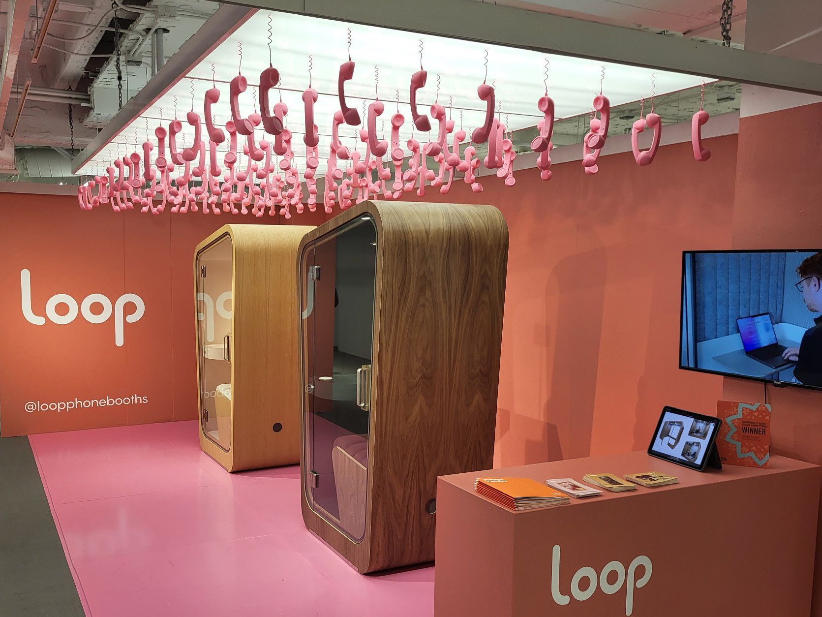 Loop Phone Booths at Neocon