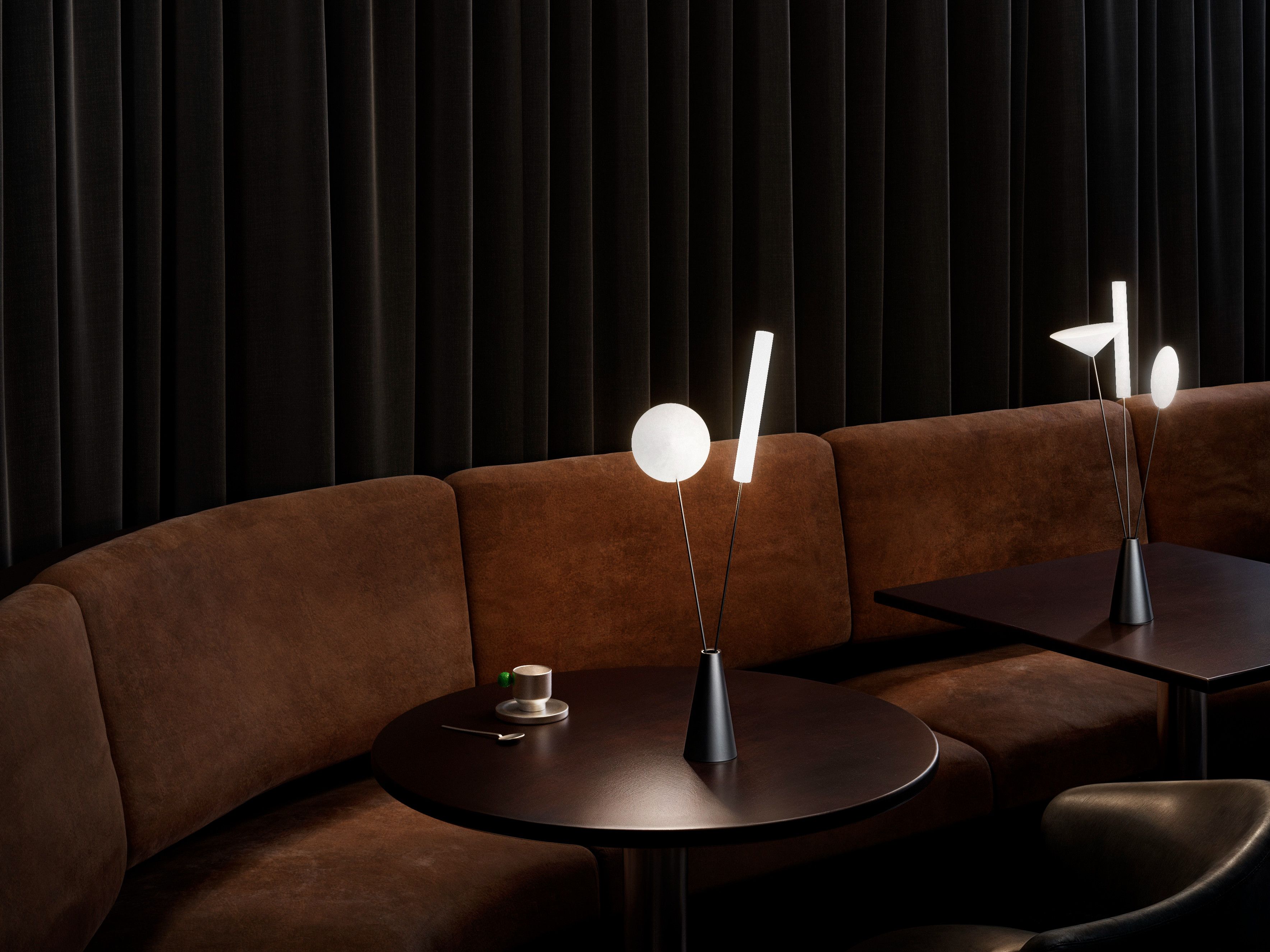 Luceplan table lamp designed by Umut Yamac at Euroluce 2025