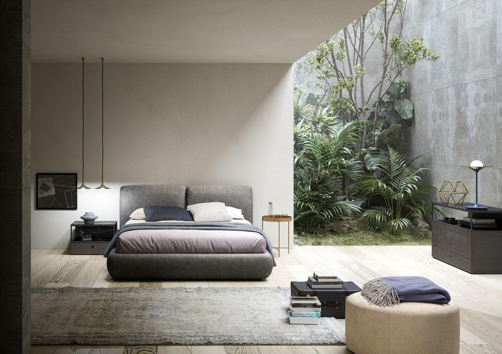 Novamobili wardrobes and beds to customize the bedroom