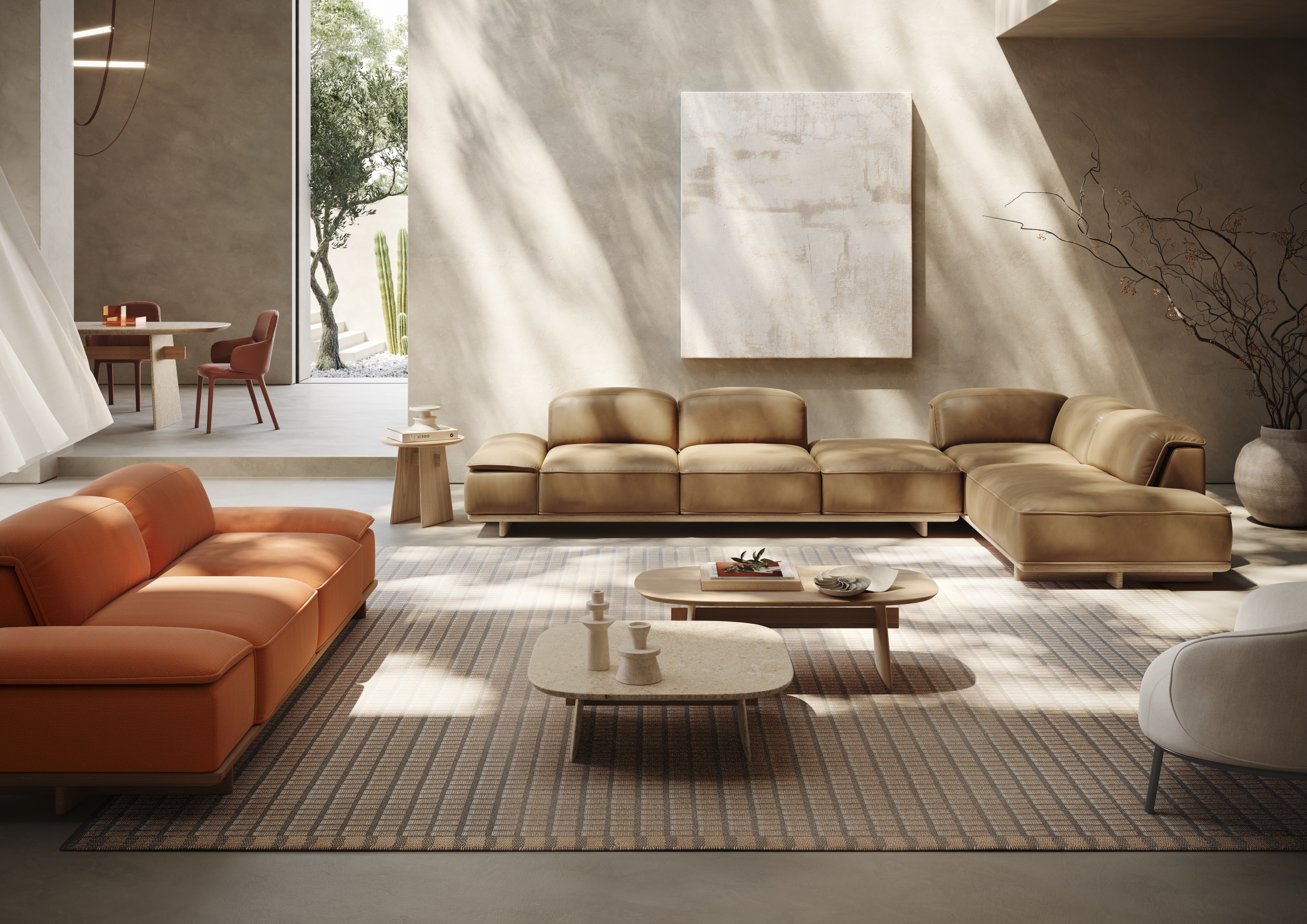 Reclining and sustainable Natuzzi Italia armchairs and sofas