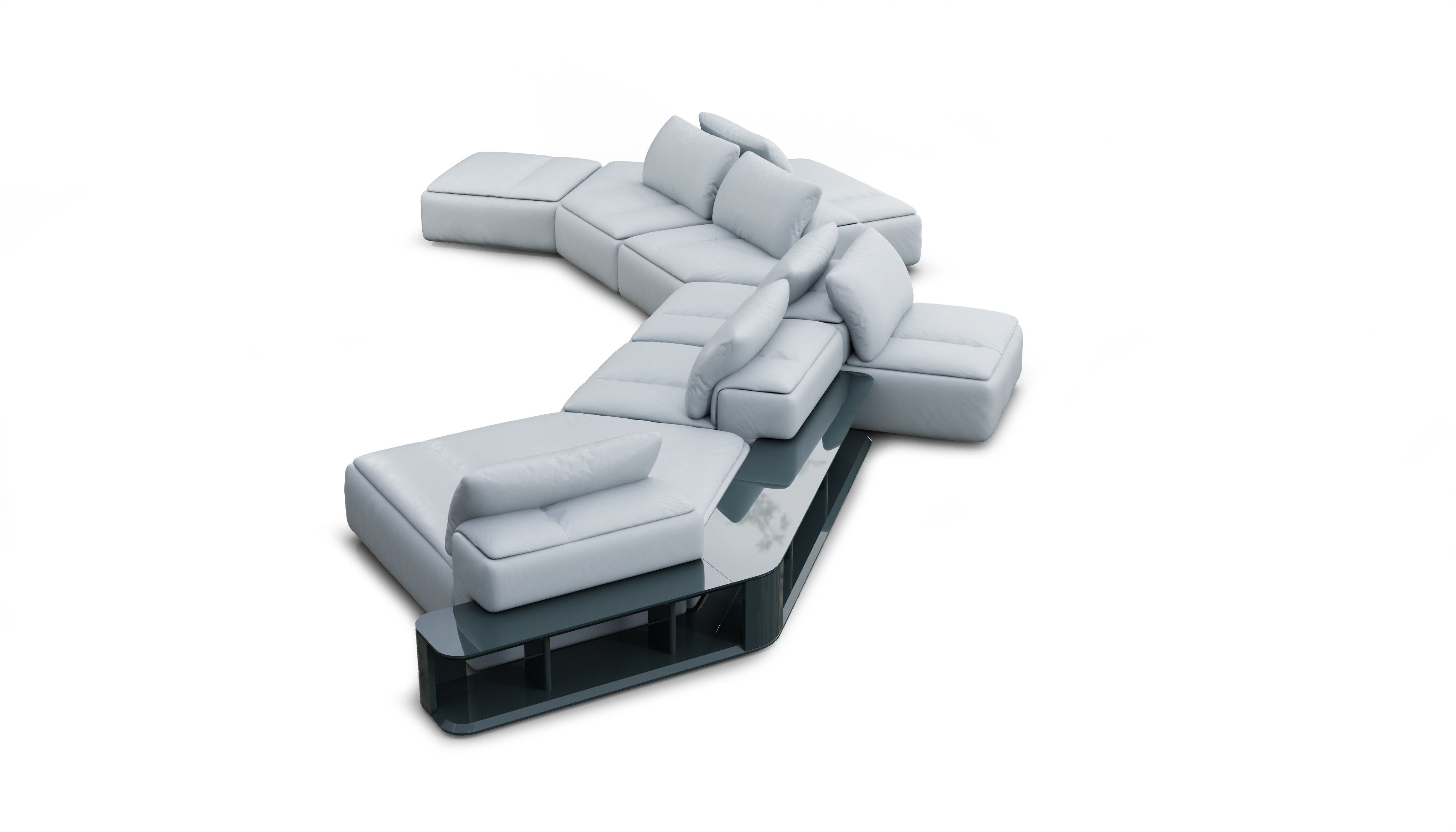 Natuzzi modular sofa designed by Andrea Steidl at Fuorisalone 2025