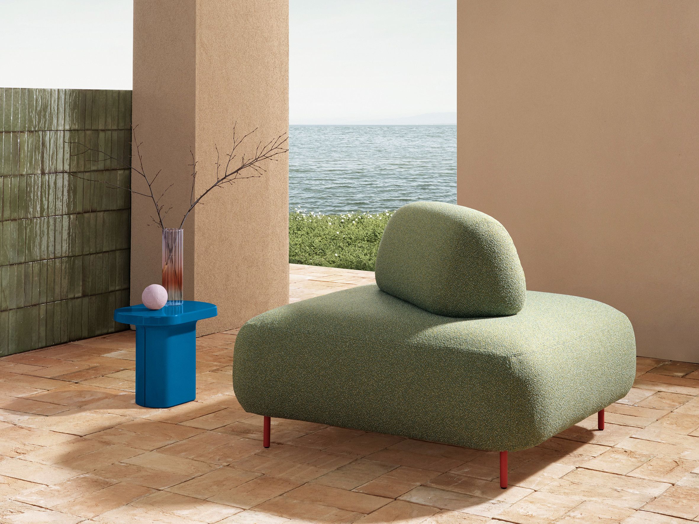 Pedrali outdoor furniture: seats, sofas, armchairs and carpets