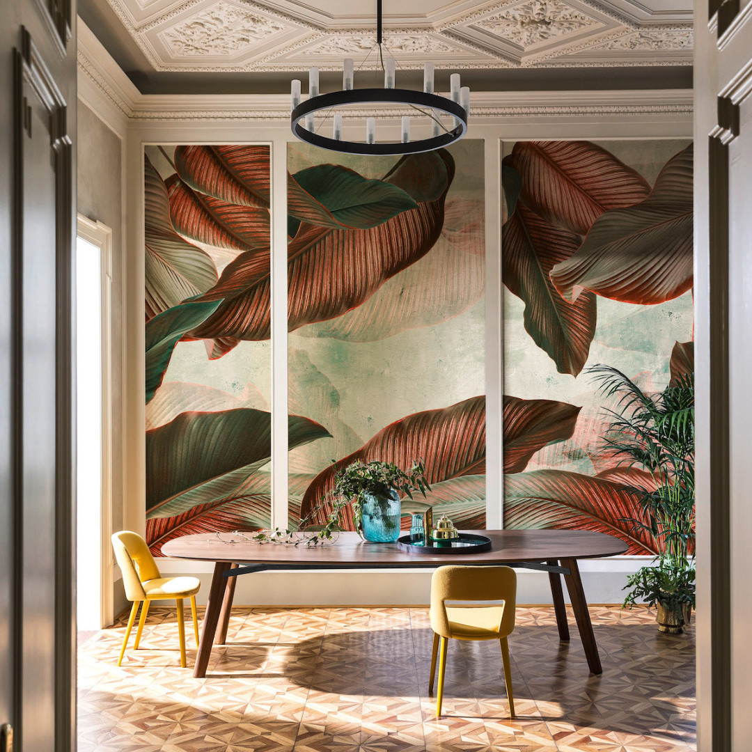 The SpaghettiWall wallpapers for the dining area