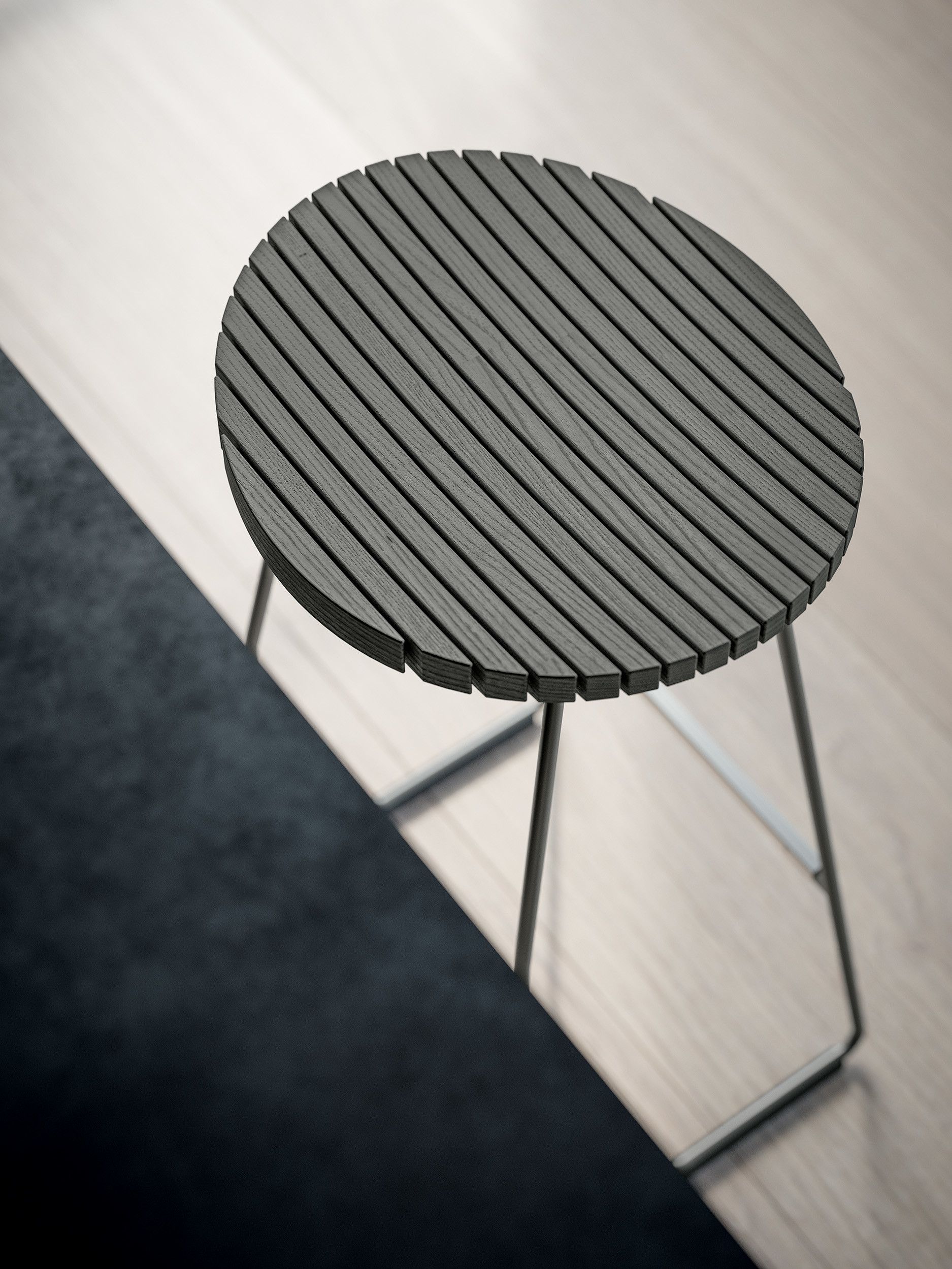 Clark stool by Quadrifoglio Group designed by Edi & Paolo Ciani