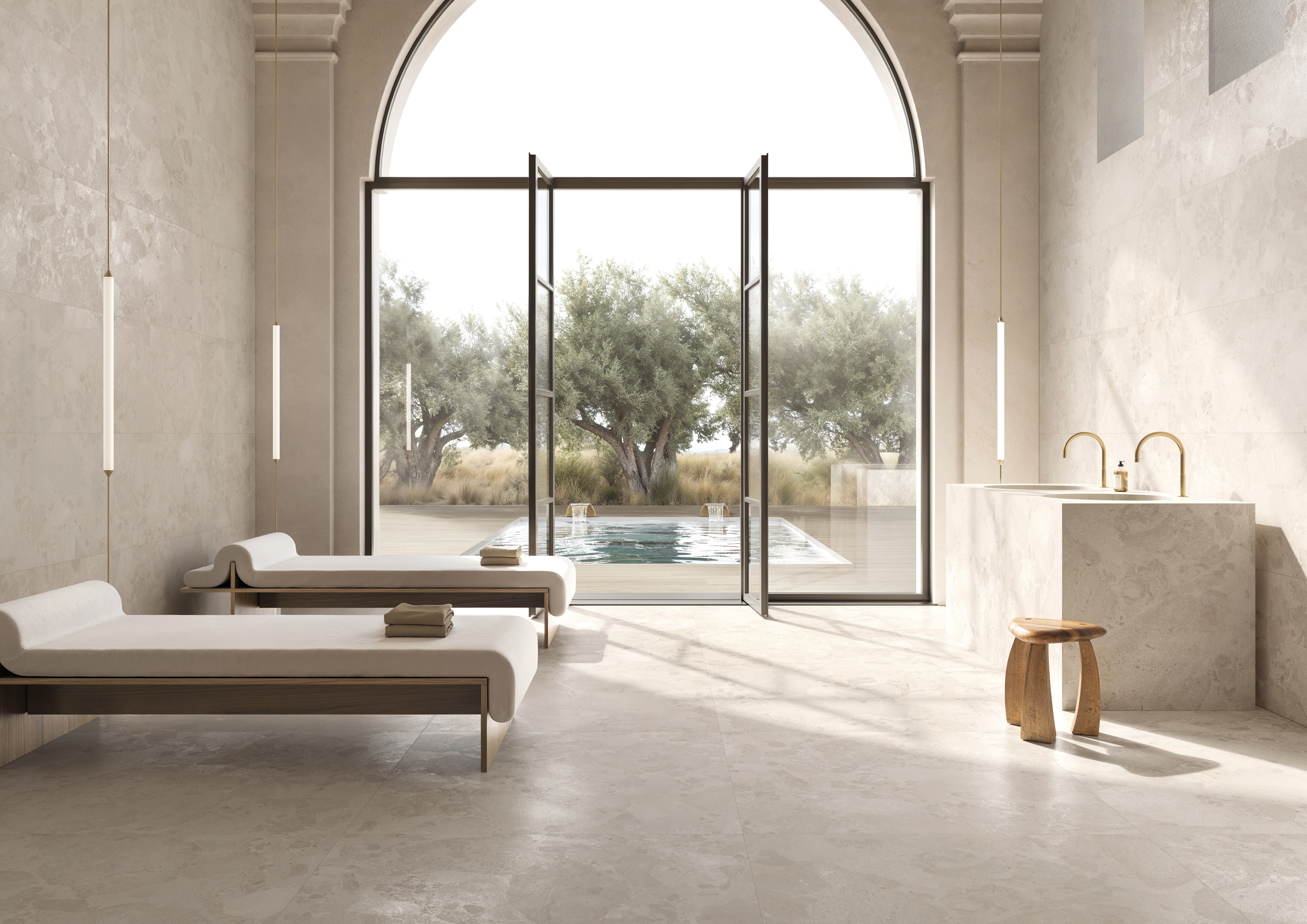 Moon, the new Refin stone-effect tile