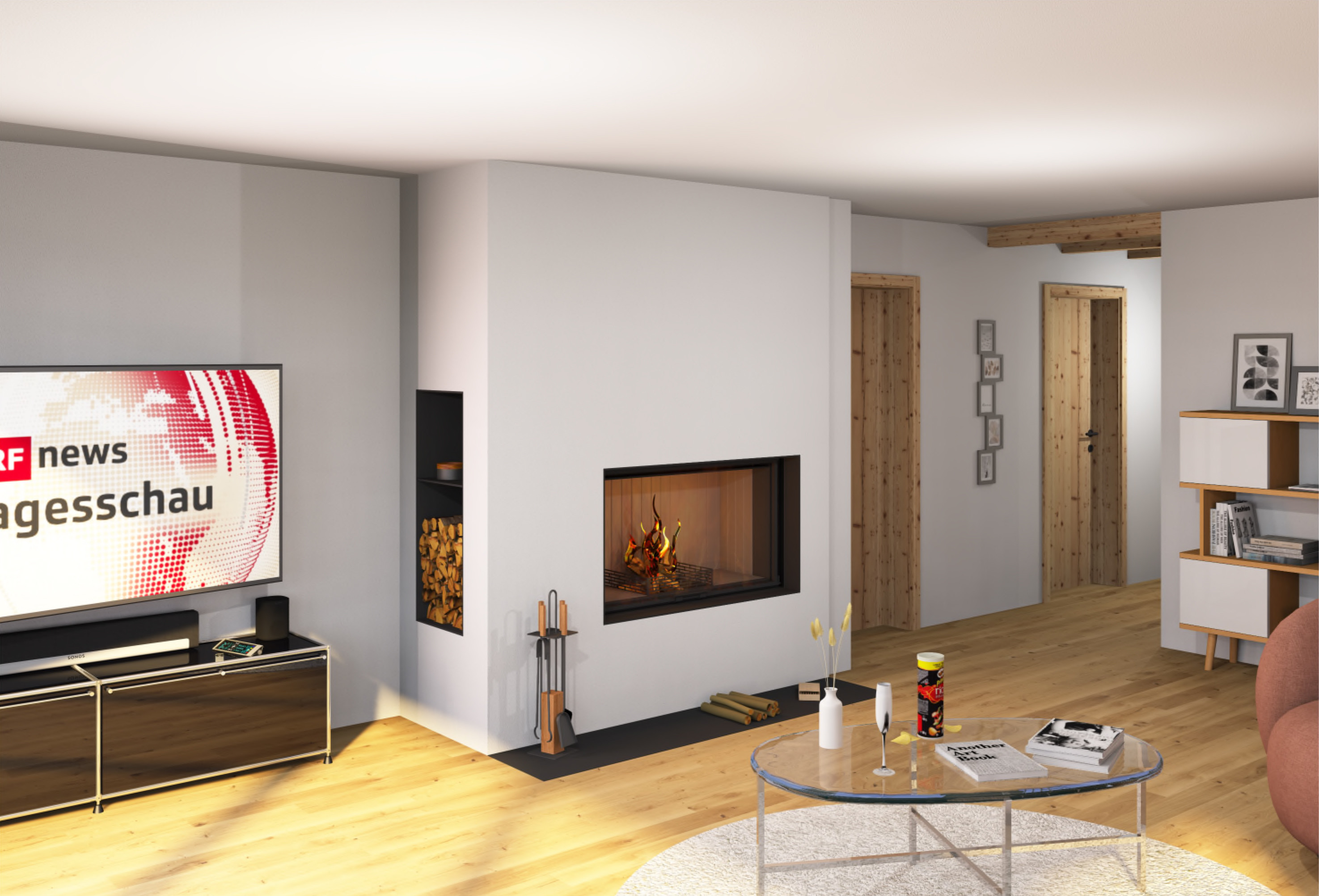 Violino Giant, the RUEGG inset fireplace