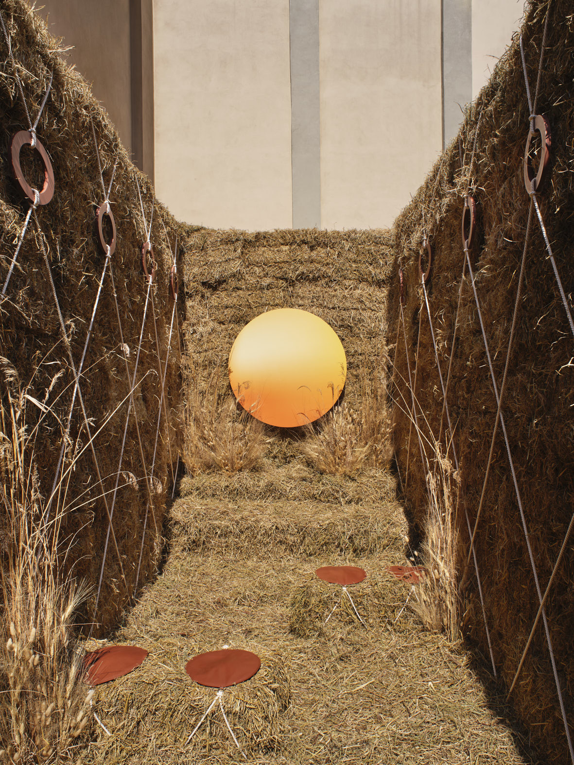 Sara Ricciardi at Milan Design Week with her installation for Borbonese