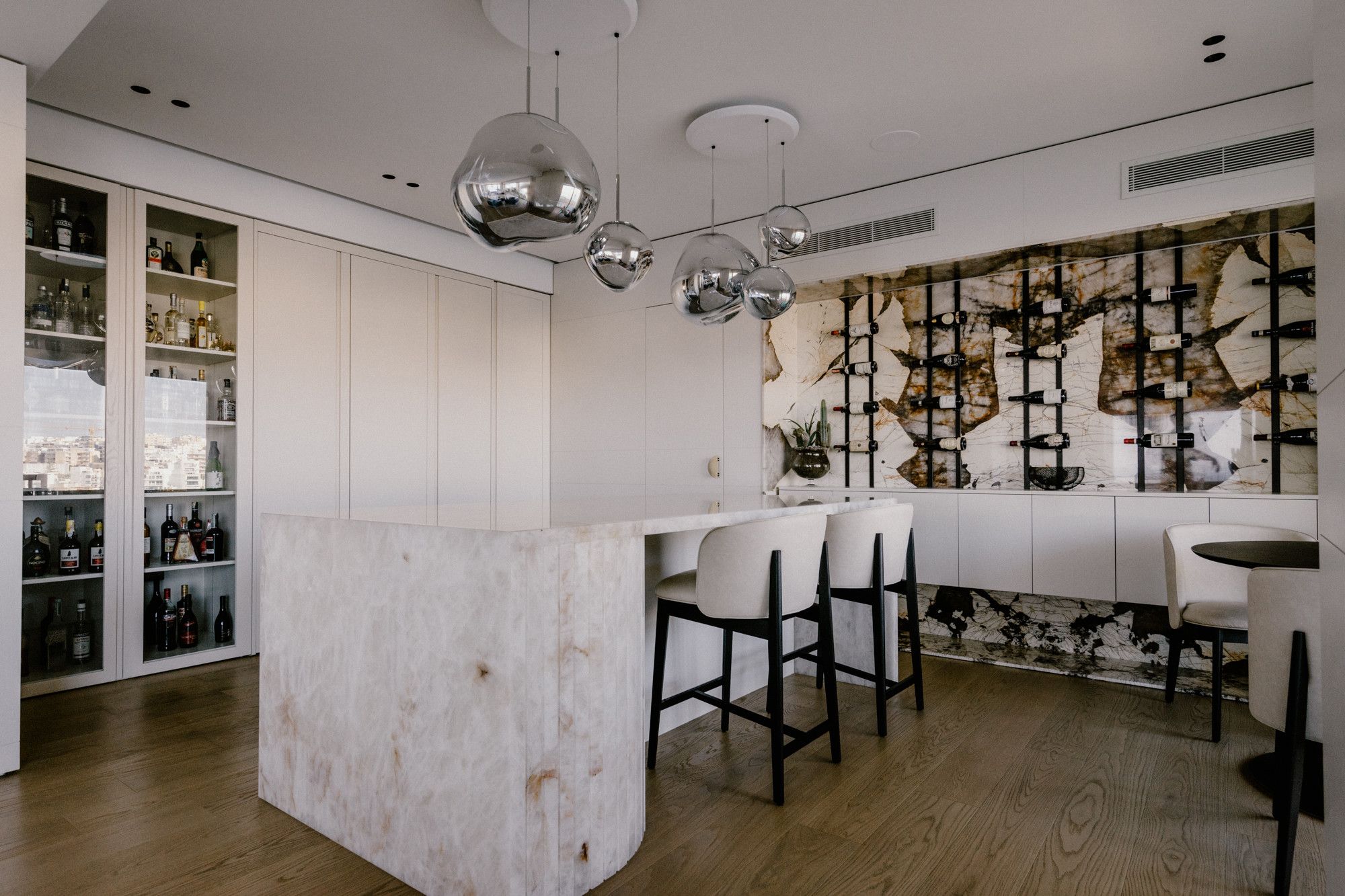 Custom-made Antolini® natural stone cladding and furnishings for a ...