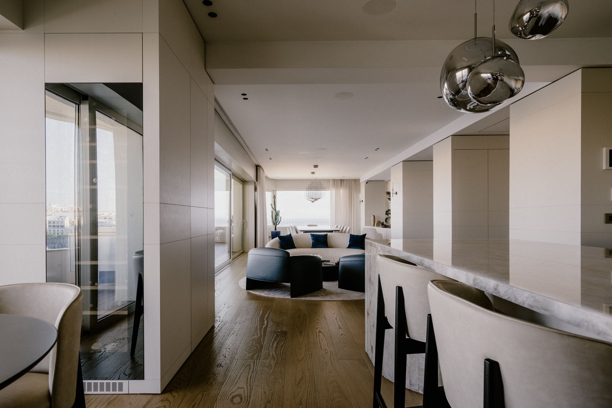 Custom-made Antolini® natural stone cladding and furnishings for a ...