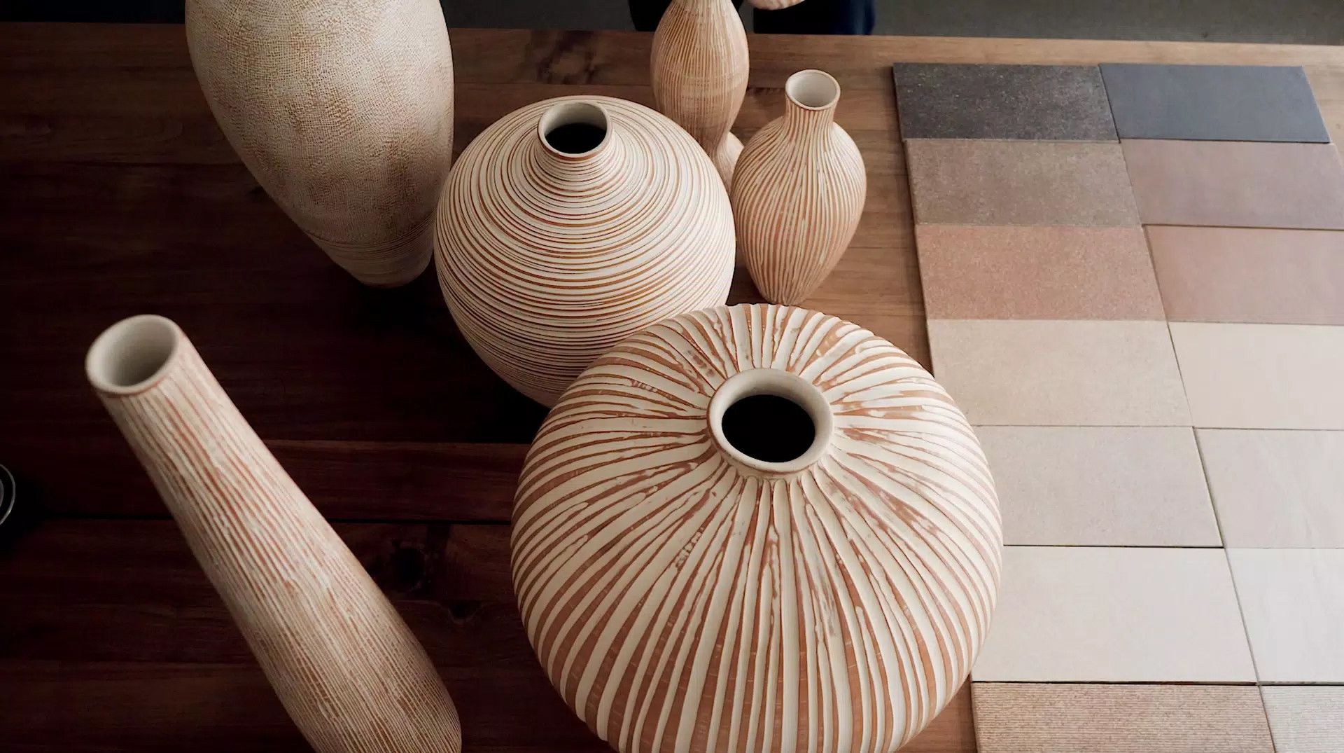 FLORIM clay-effect wall tiles designed by Matteo Thun and Benedetto ...