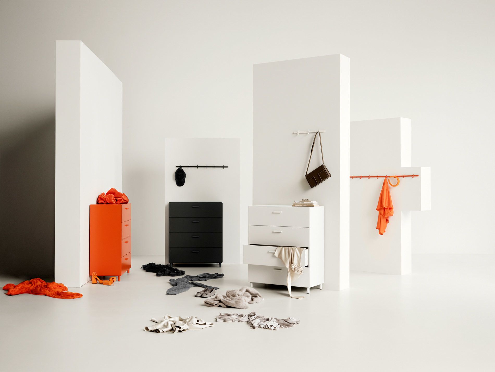 String Furniture: new storage system Relief from TAF Studio