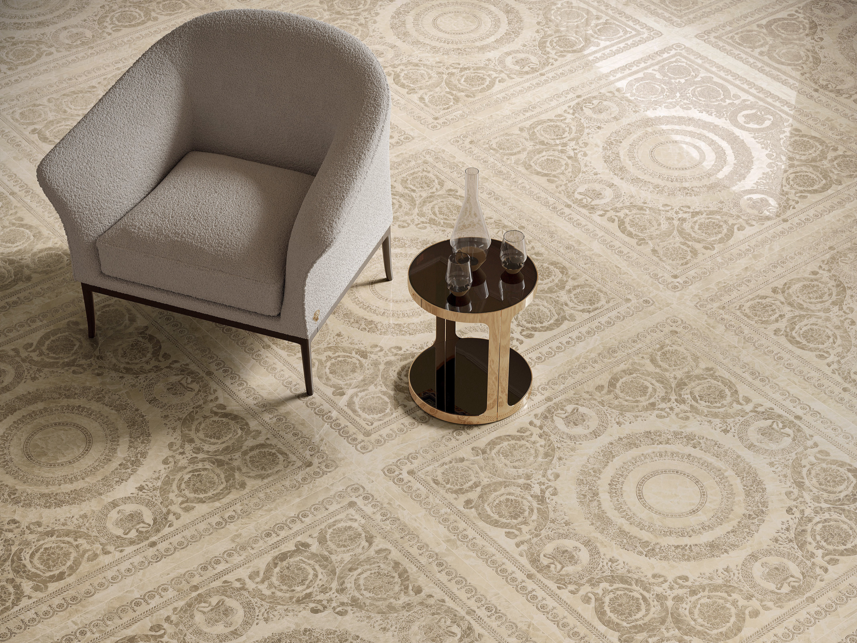 The new Versace Ceramics coverings at Cersaie 2024
