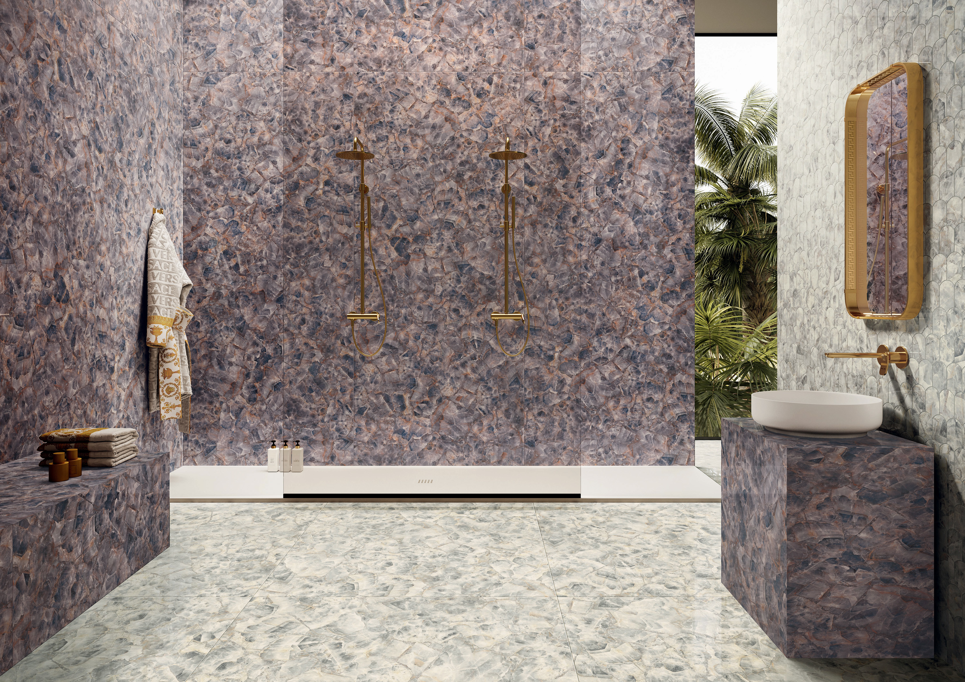 The new Versace Ceramics coverings at Cersaie 2024