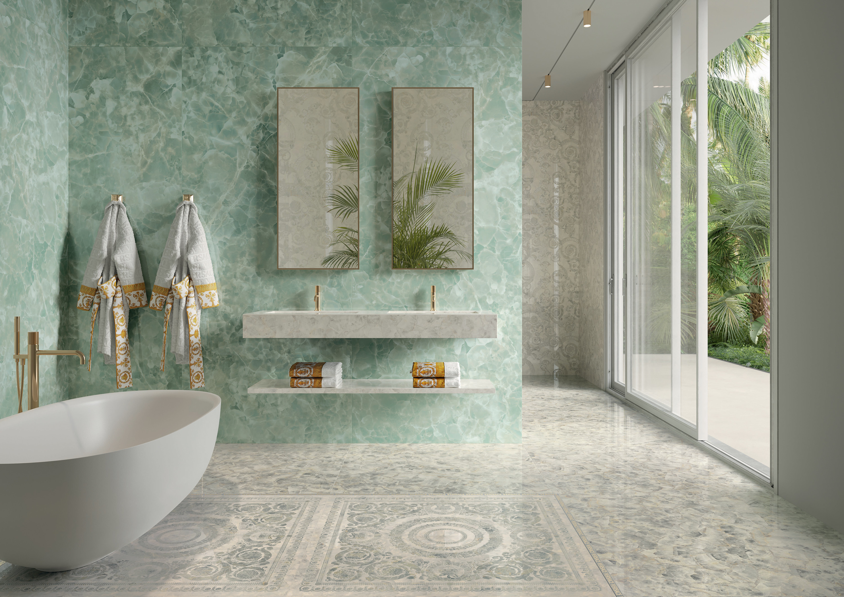 The new Versace Ceramics coverings at Cersaie 2024