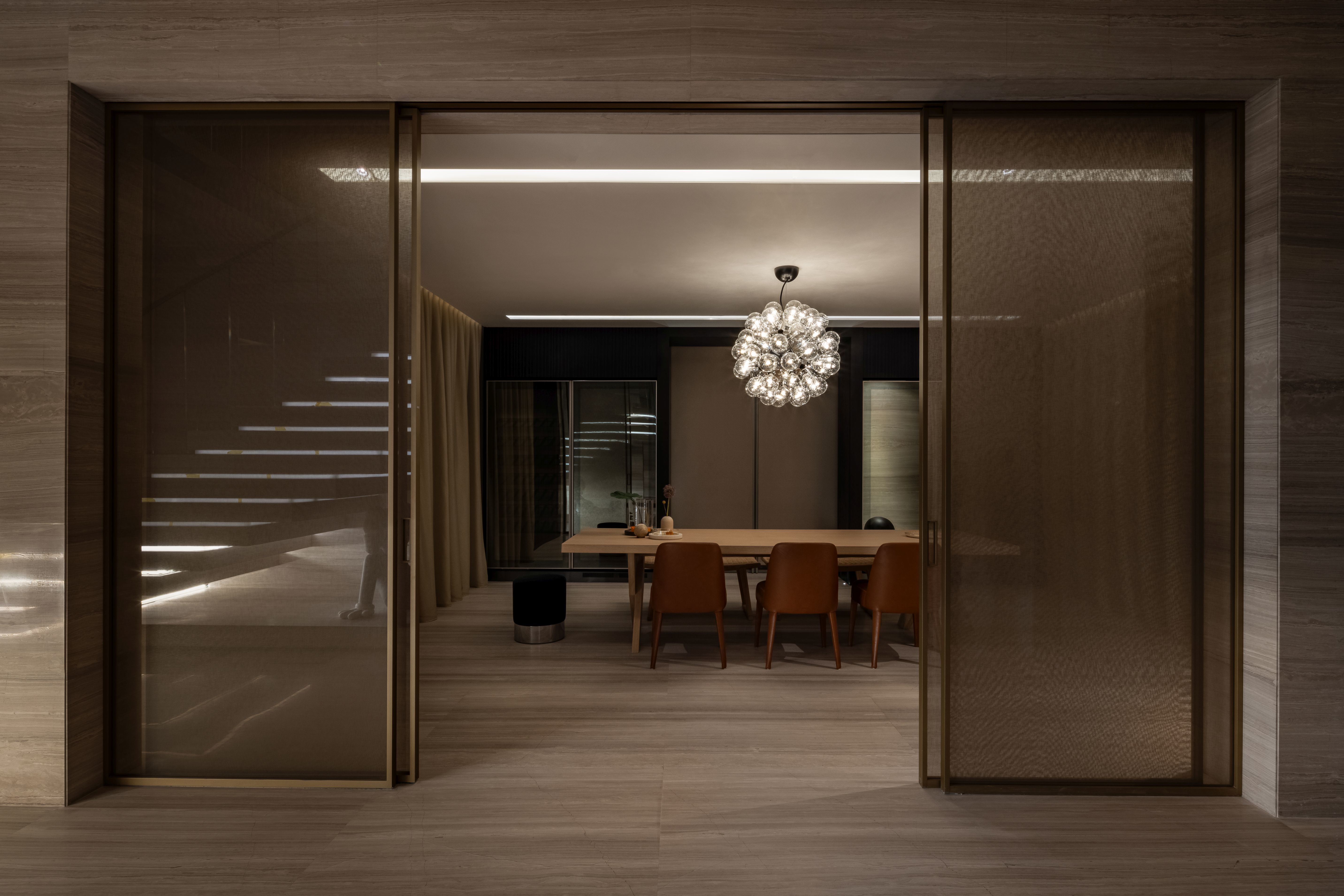 Viva doors and partition systems furnish a luxurious private villa in Dubai