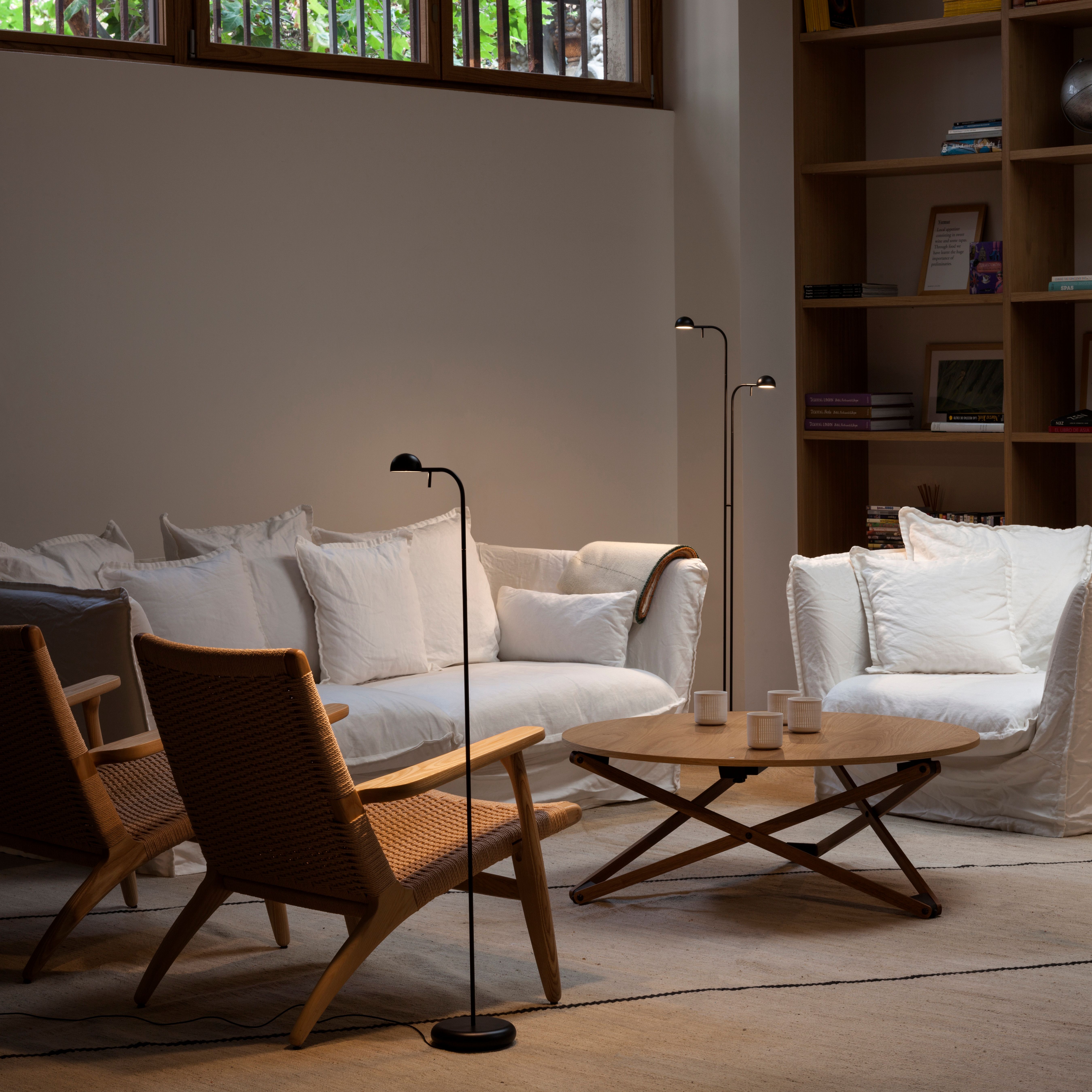 Vibia floor lamps designed by Ichiro Iwasaki, Arik Levy and Diego Fortunato