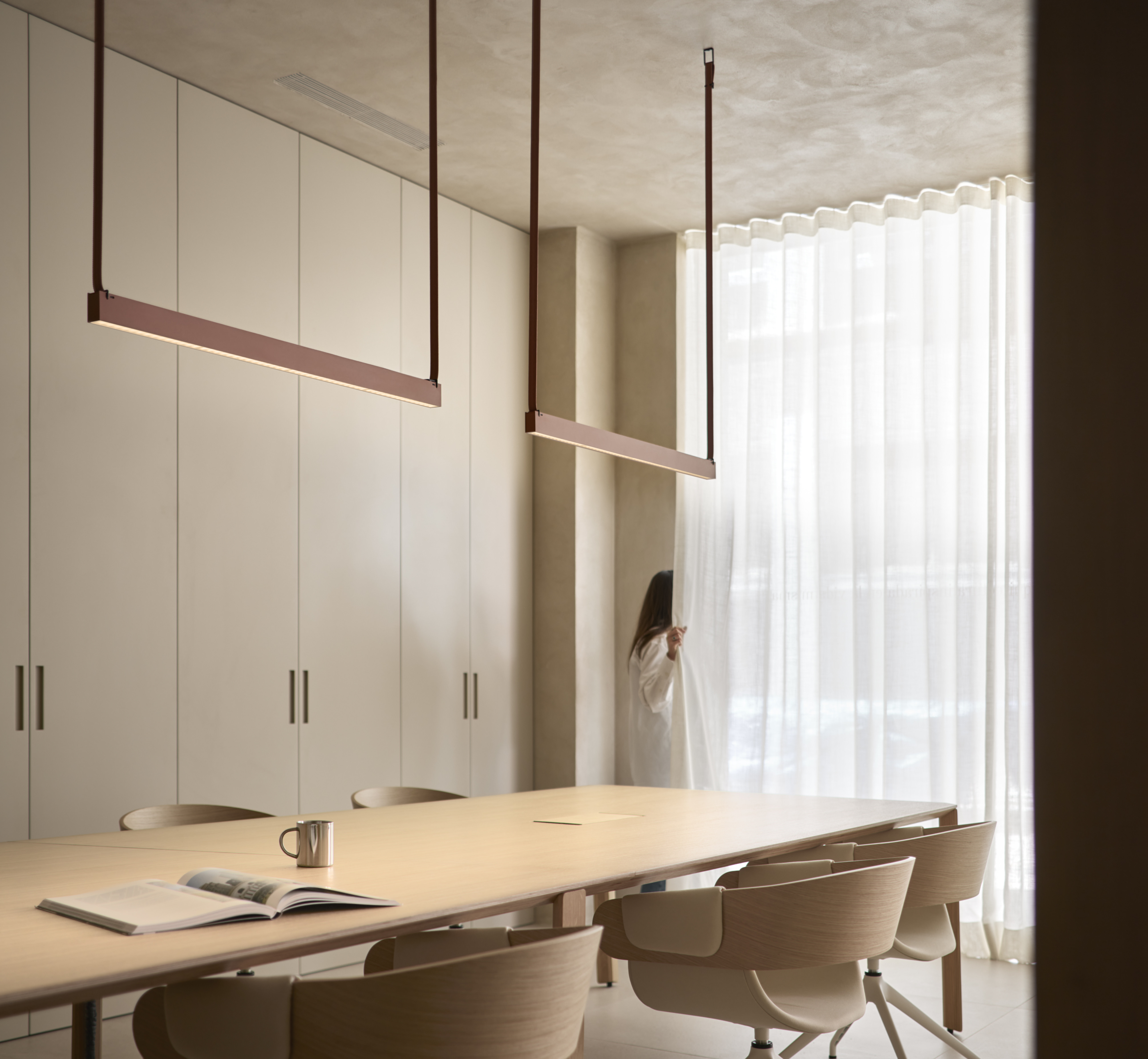 Plusminus lamps by Vibia for the barq estudio headquarters in Valencia